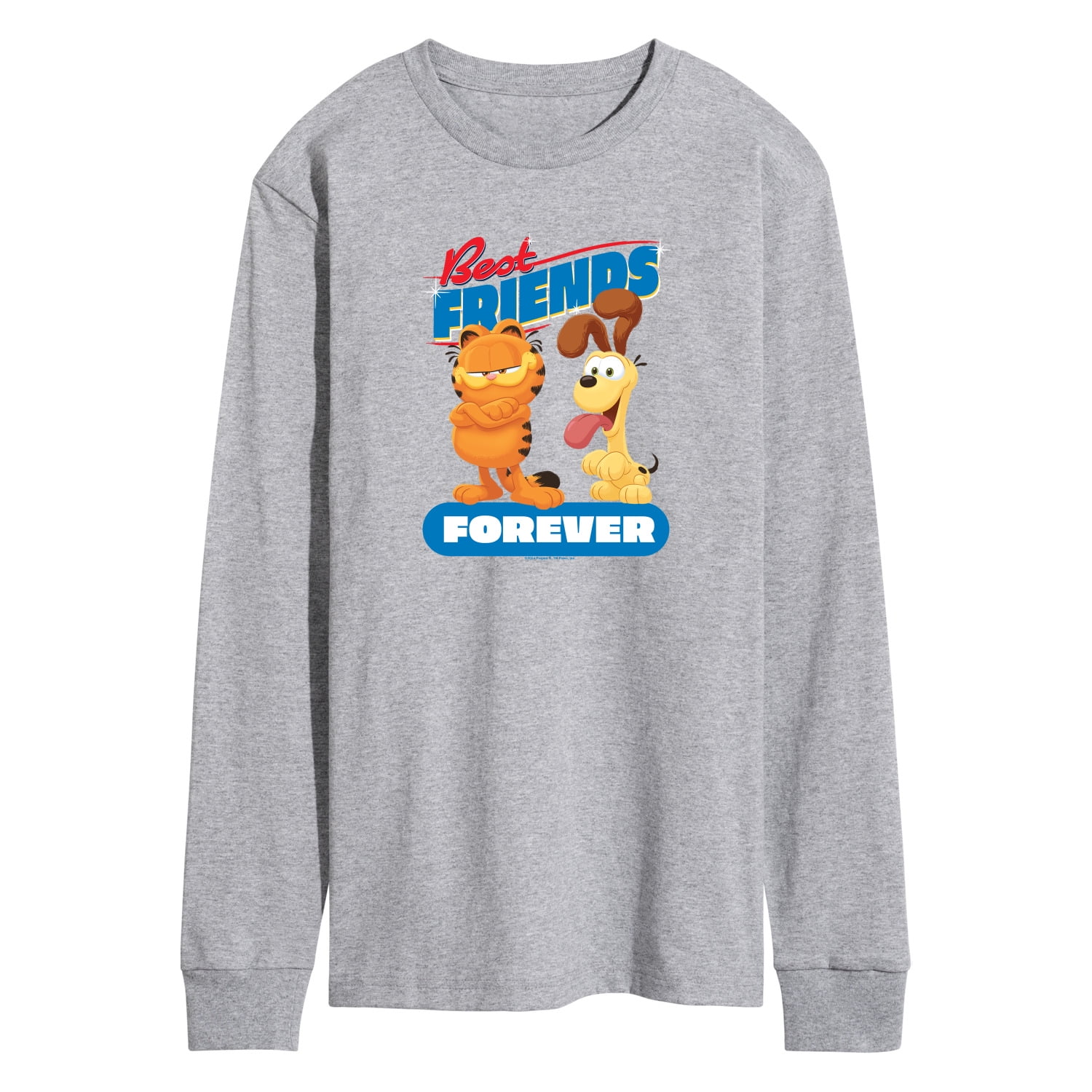 Garfield - Best Friends Forever - Adult Long Sleeve Tee - Walmart.com