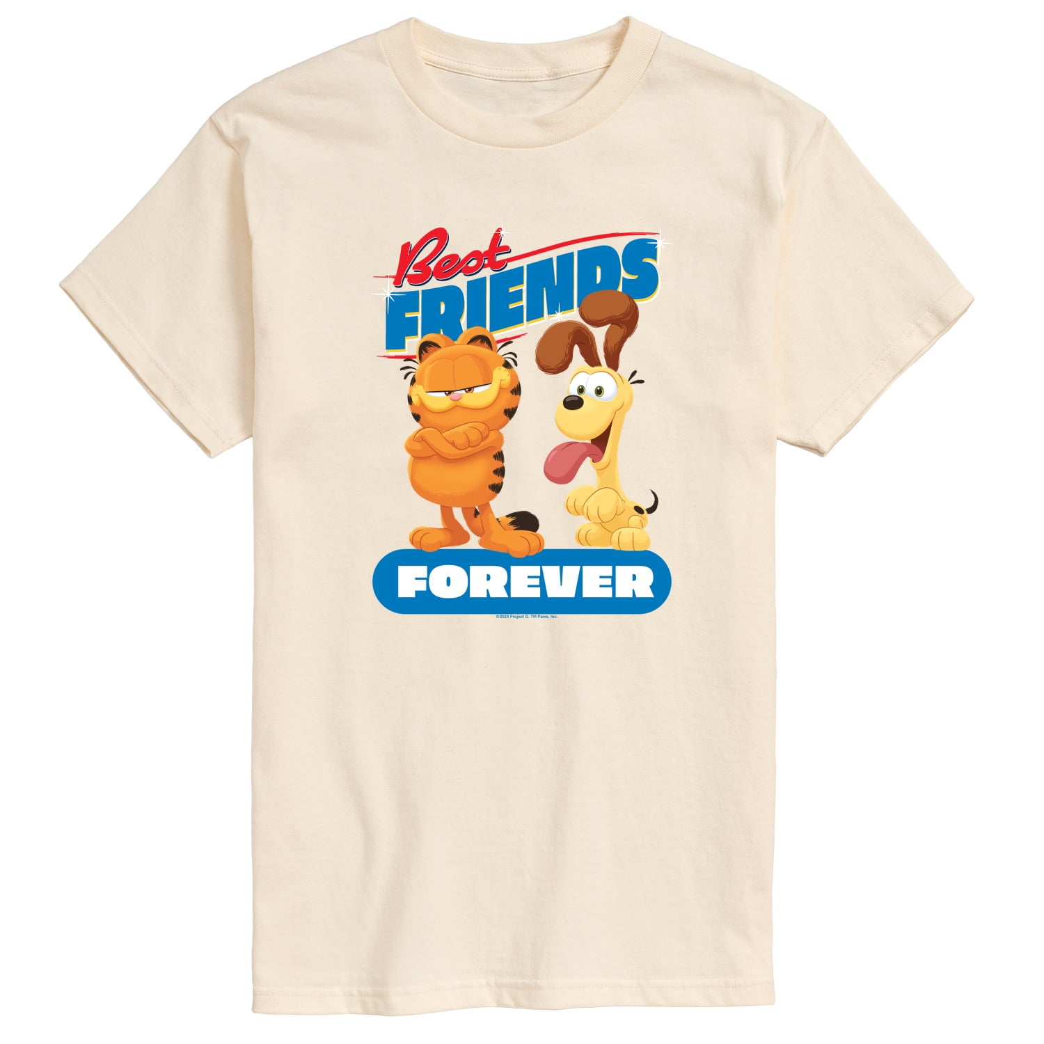 Garfield - Best Friends Forever - Adult Short Sleeve Tee - Walmart.com