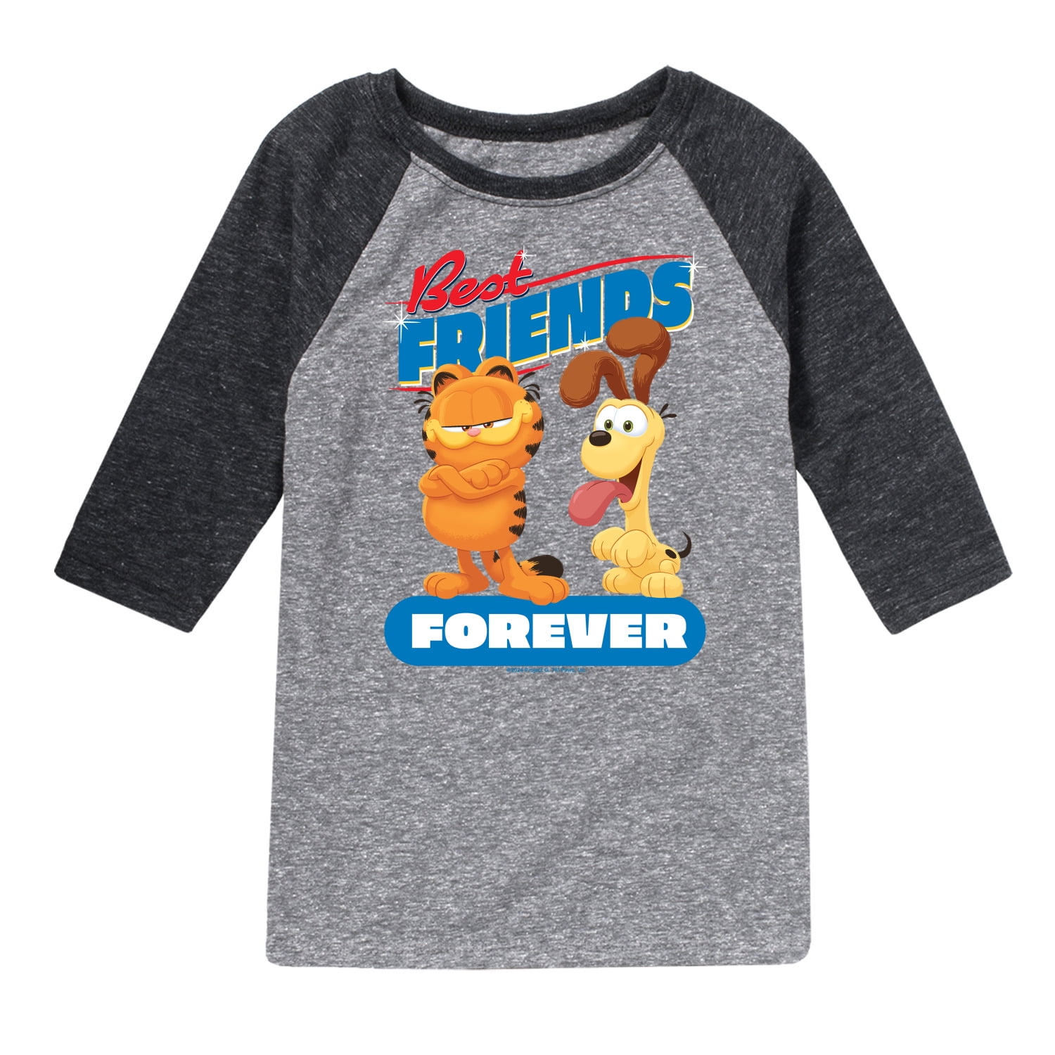 Garfield - Best Friends Forever - Toddler & Youth Raglan Graphic T ...