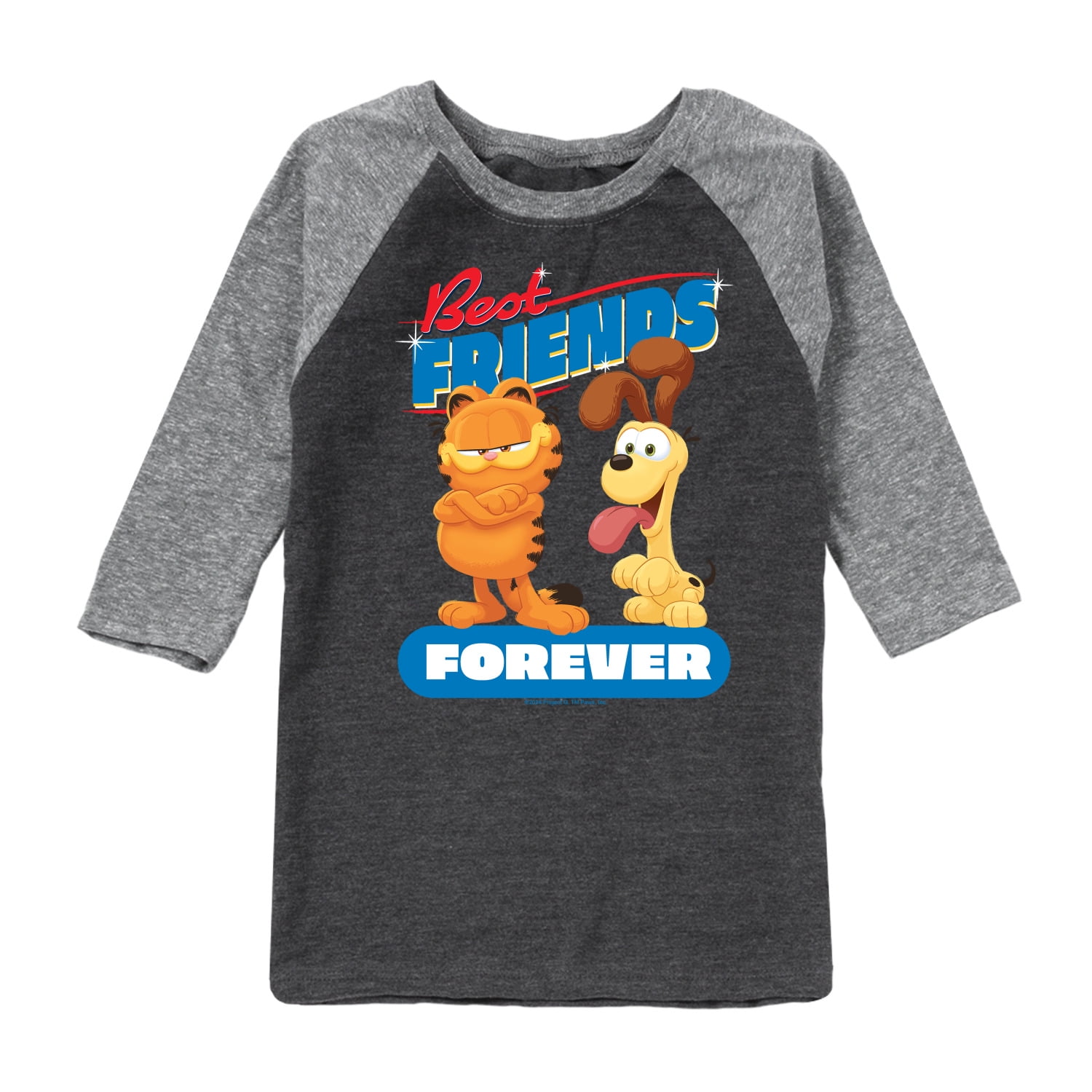 Garfield - Best Friends Forever - Toddler & Youth Raglan Graphic T ...