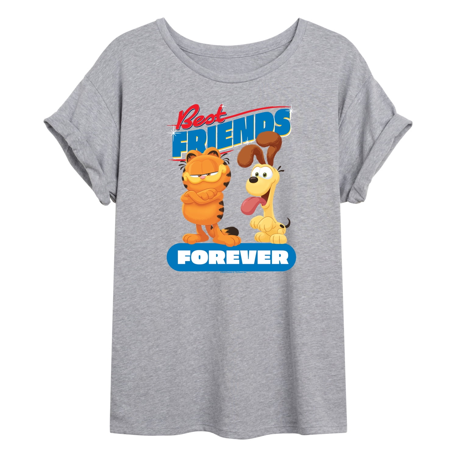 Garfield - Best Friends Forever - Women's Oversized T-Shirt - Walmart.com