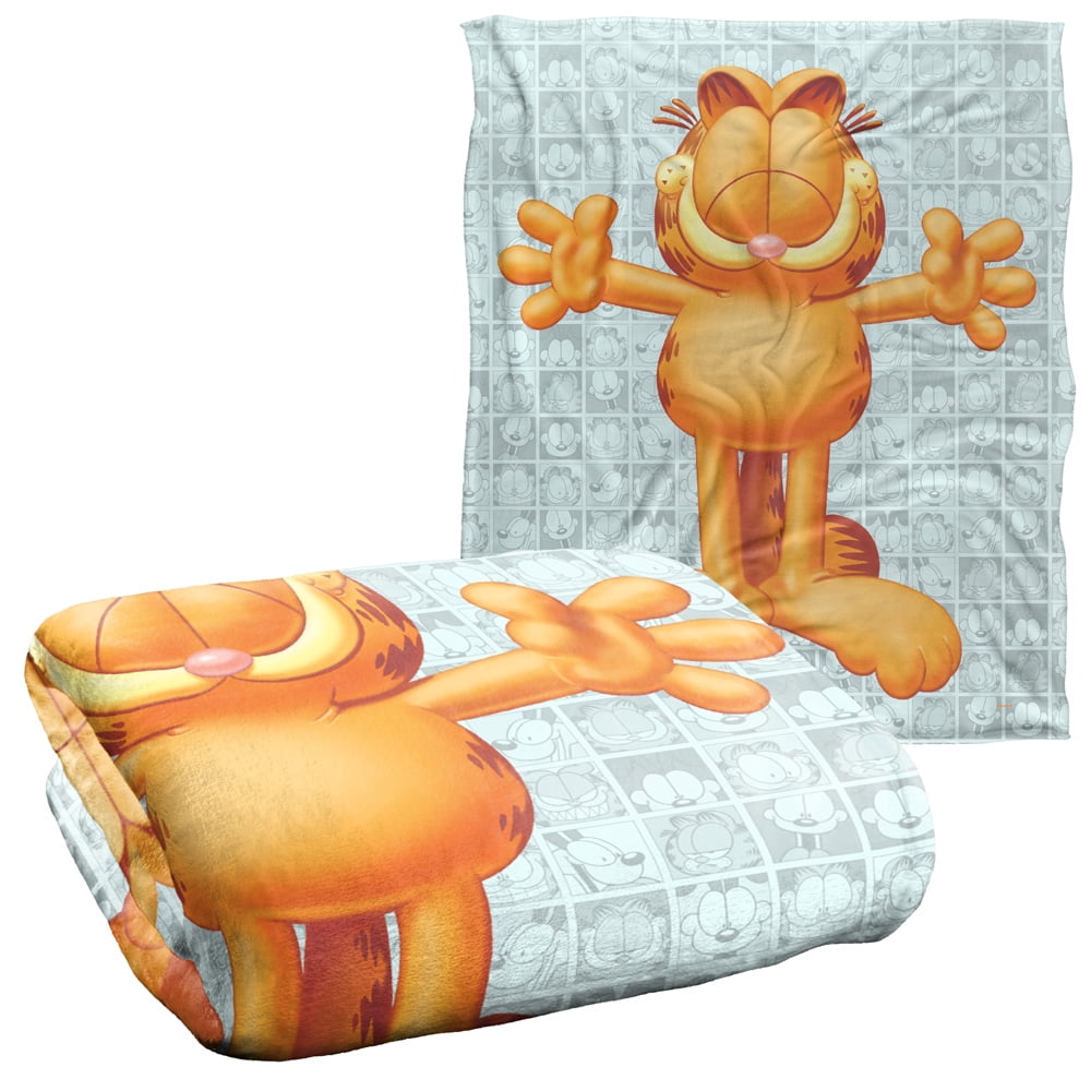 Garfield Blanket, 50"x60", Free Hugs Silky Touch Sherpa Back Super Soft ...