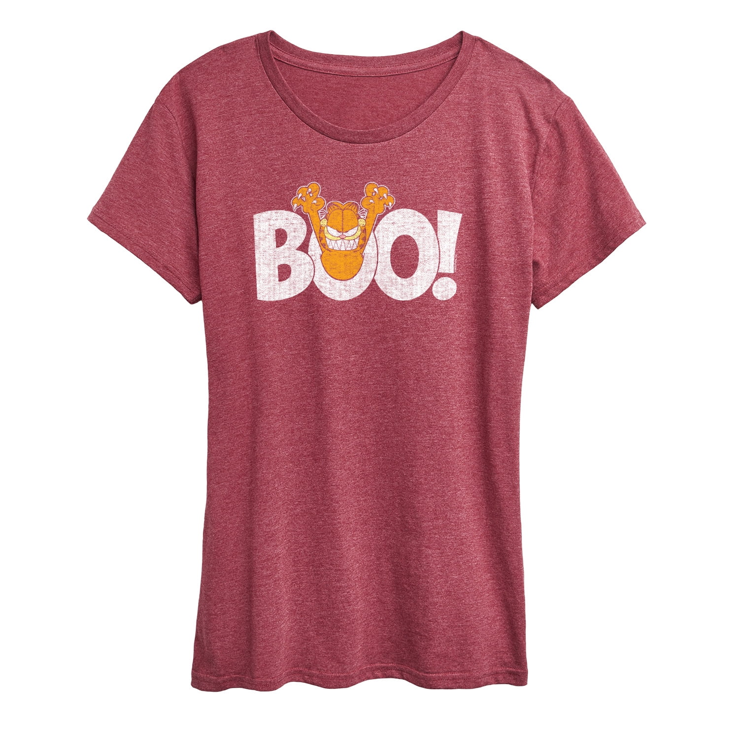 Garfield - Boo - Women's Short Sleeve Graphic T-Shirt - Walmart.com