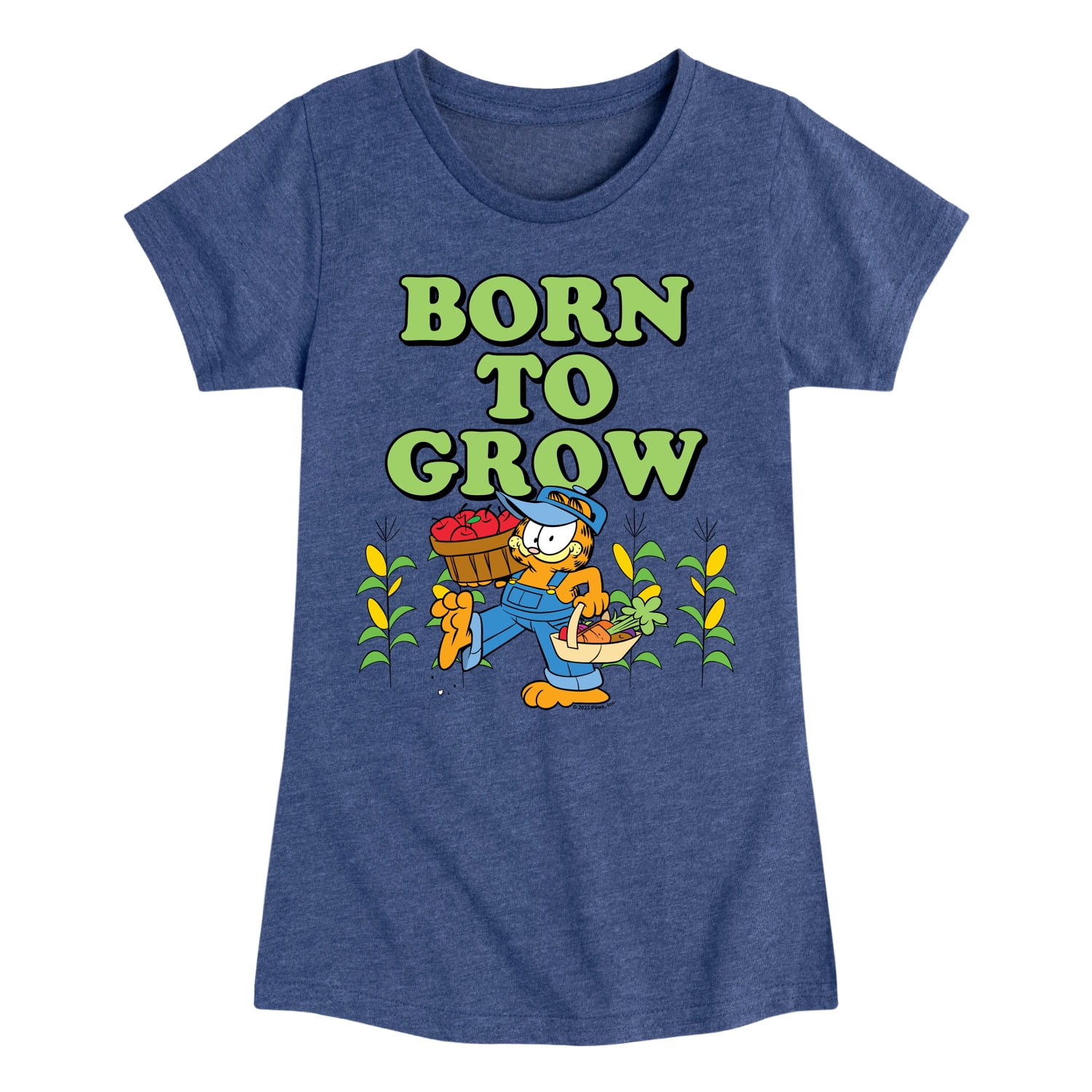 Garfield - Born To Grow - Toddler & Youth Girls Short Sleeve Graphic T ...
