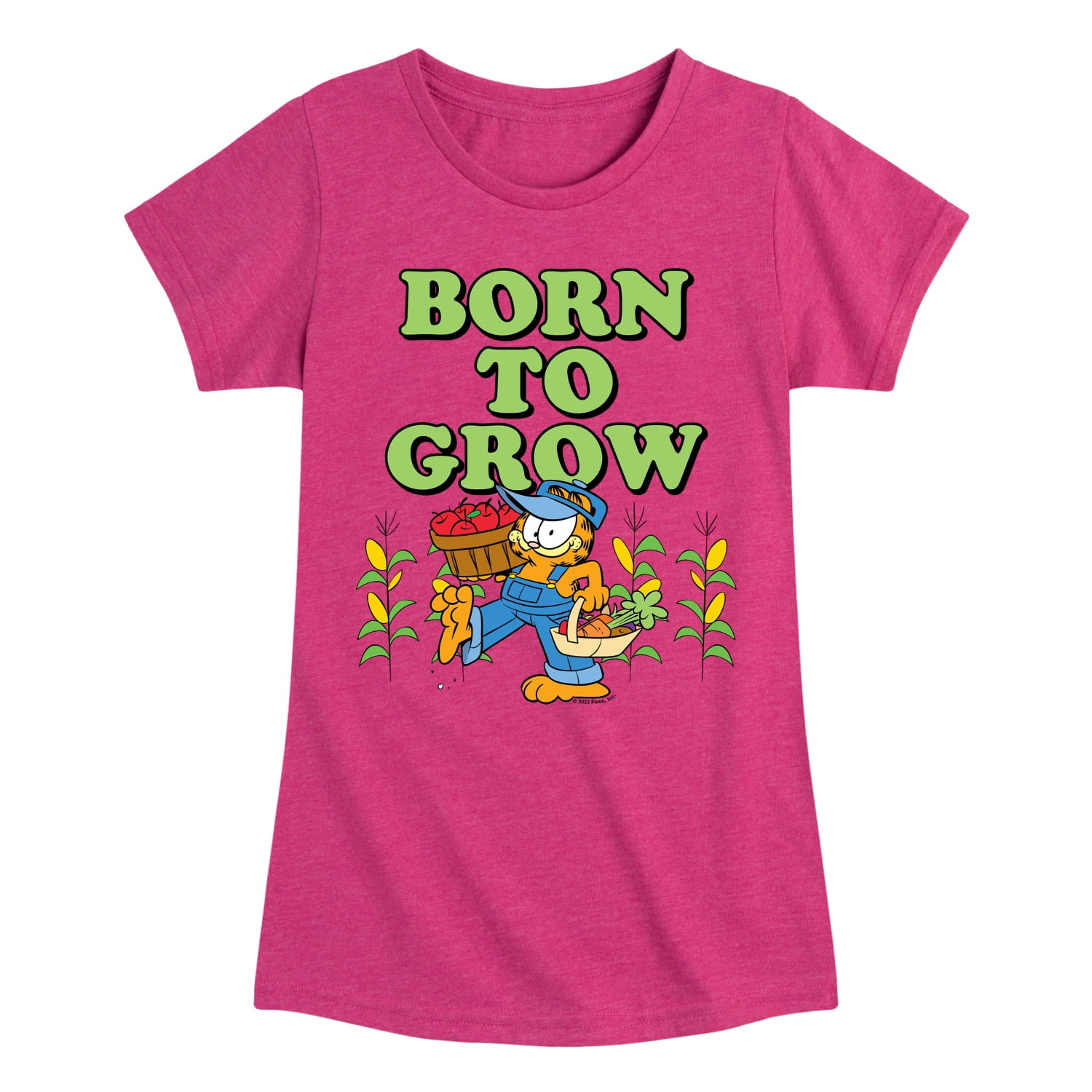 Garfield - Born To Grow - Toddler & Youth Girls Short Sleeve Graphic T ...