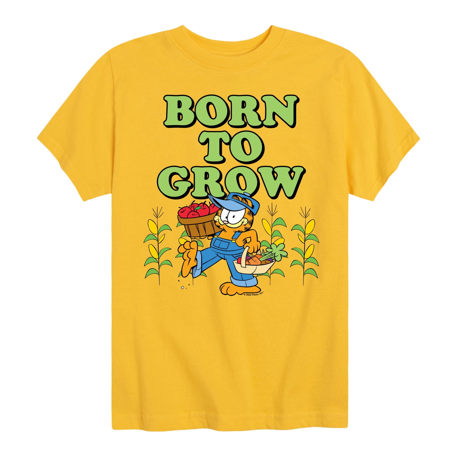 Garfield - Born To Grow - Toddler & Youth Short Sleeve Graphic T-Shirt ...