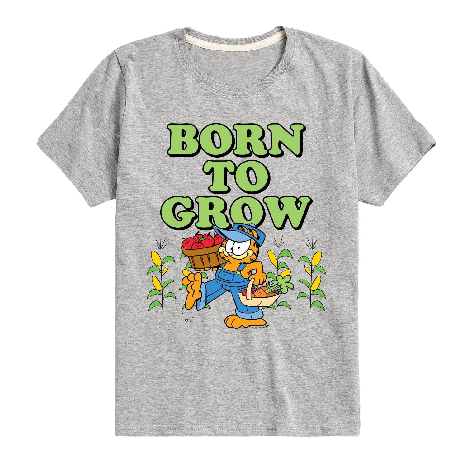 Garfield - Born To Grow - Toddler & Youth Short Sleeve Graphic T-Shirt ...