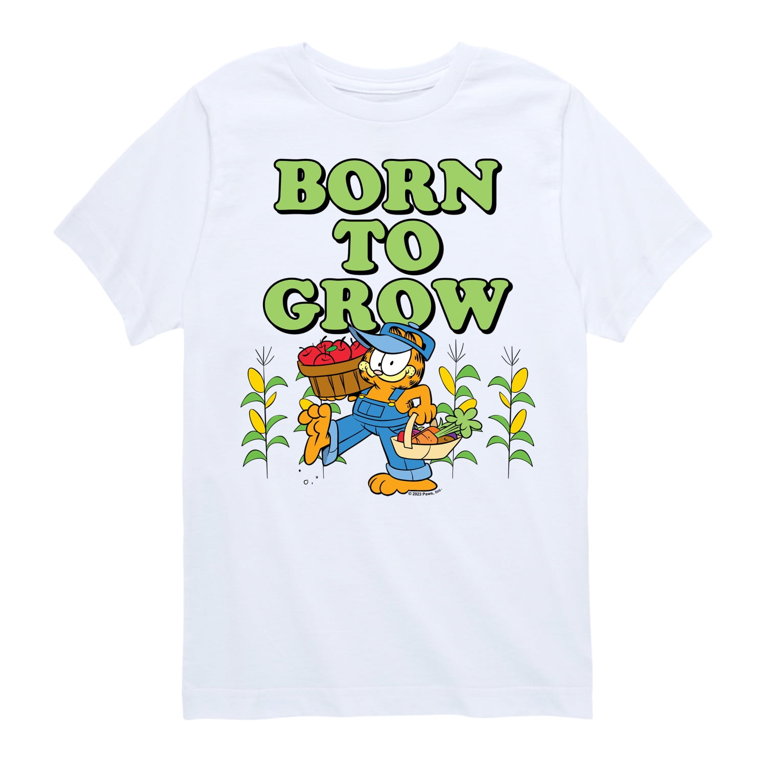 Garfield - Born To Grow - Toddler & Youth Short Sleeve Graphic T-Shirt ...