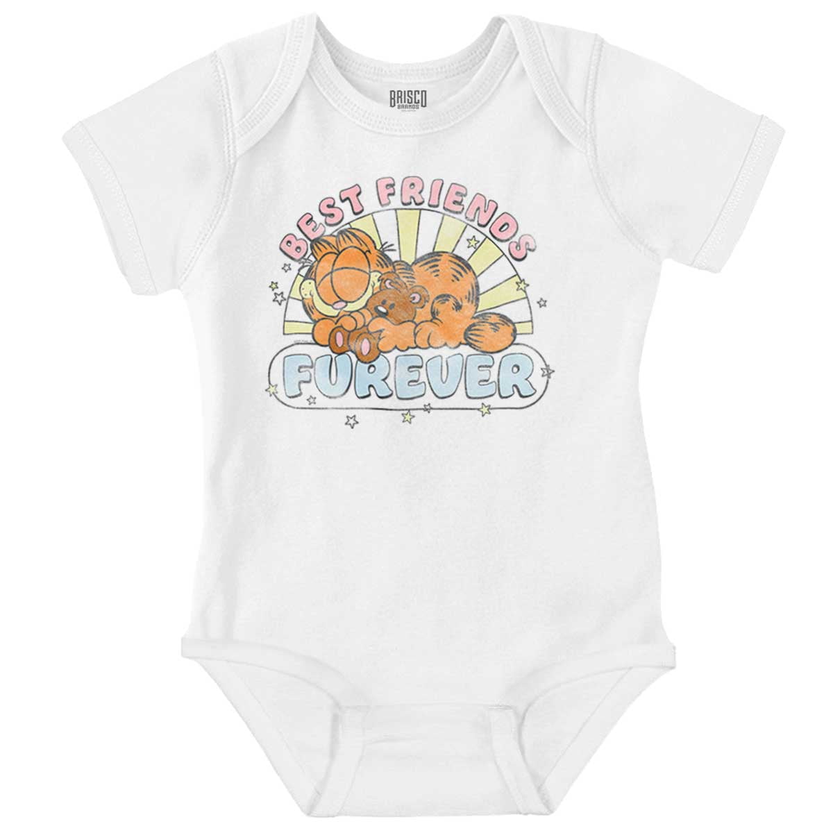 Garfield Cartoon Best Friends Forever Romper Boys or Girls Infant Baby ...