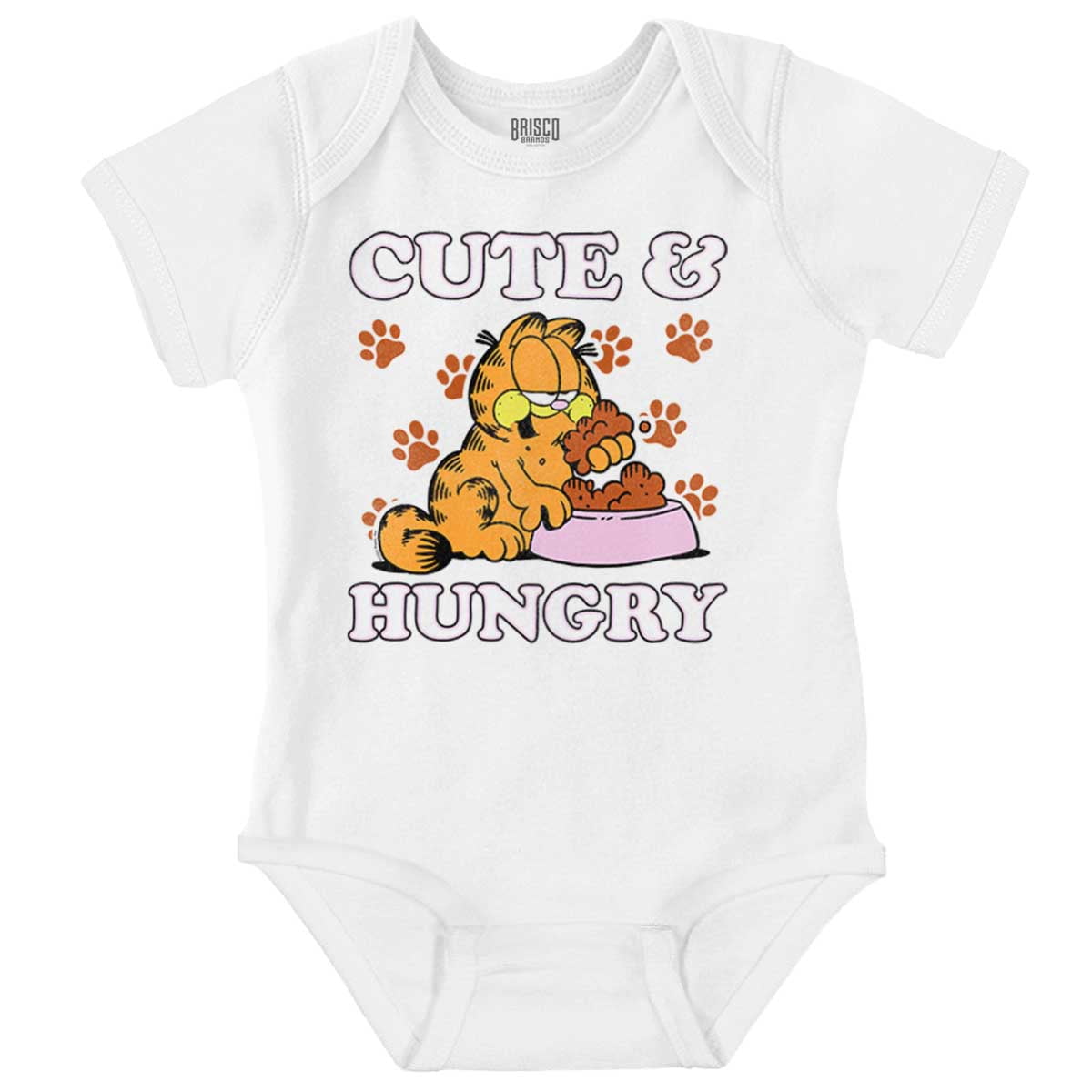 Garfield Cartoon Cute and Hungry Bodysuit Jumper Girls Infant Baby ...