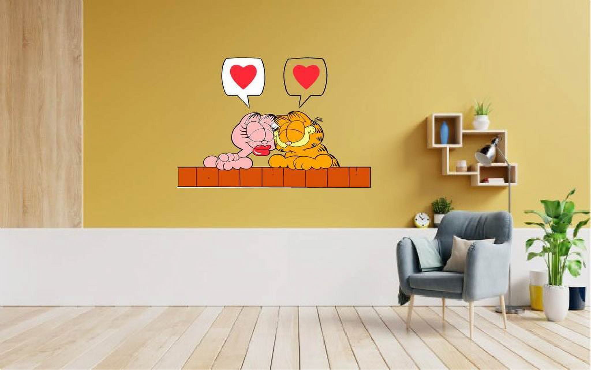 Garfield The Cat and Arlene Sweet Moments Cartoon Character Wall Art ...