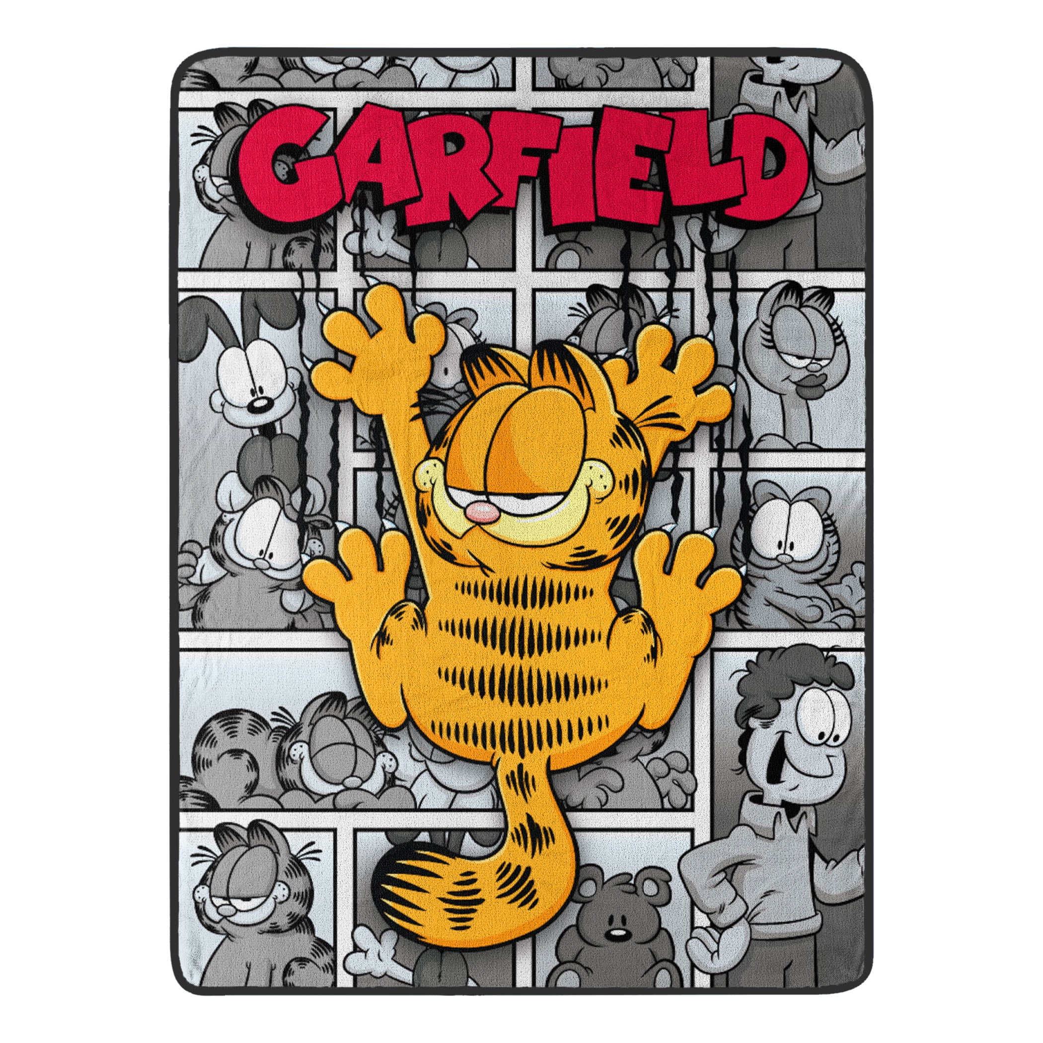 Garfield Cat Scratch Smile Kids Micro Raschel Throw Blanket - Walmart.com