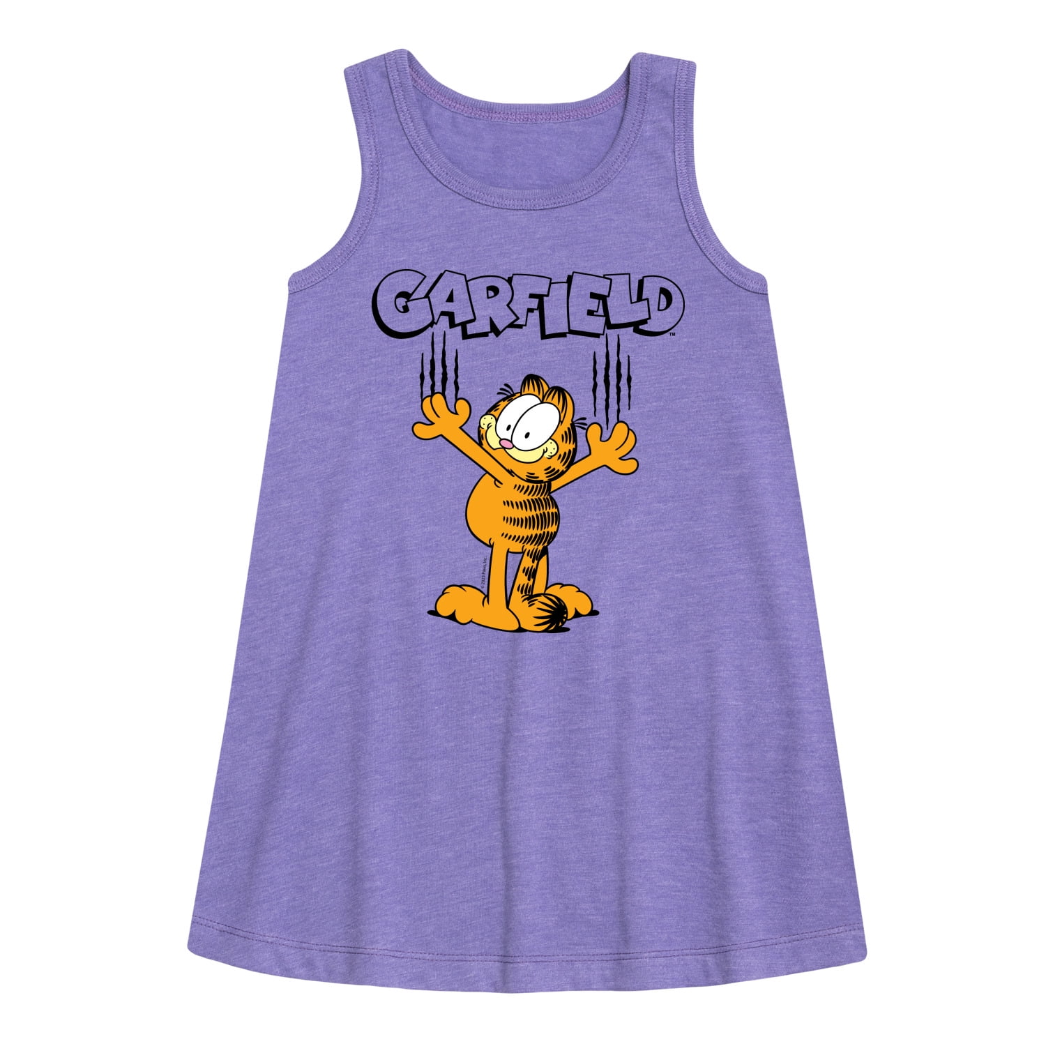Garfield - Cat Scratches - Toddler & Youth Girls A-line Dress - Walmart.com