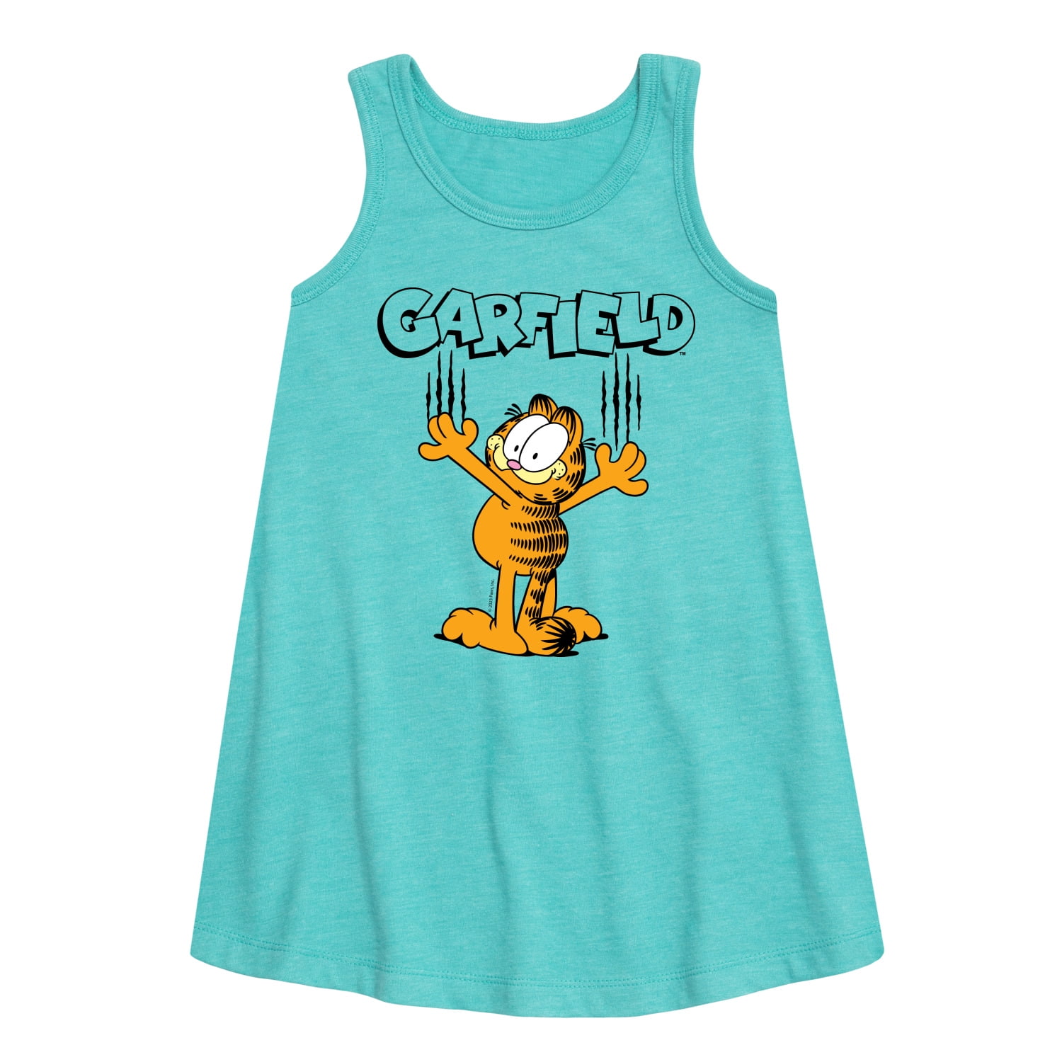 Garfield - Cat Scratches - Toddler & Youth Girls A-line Dress - Walmart.com