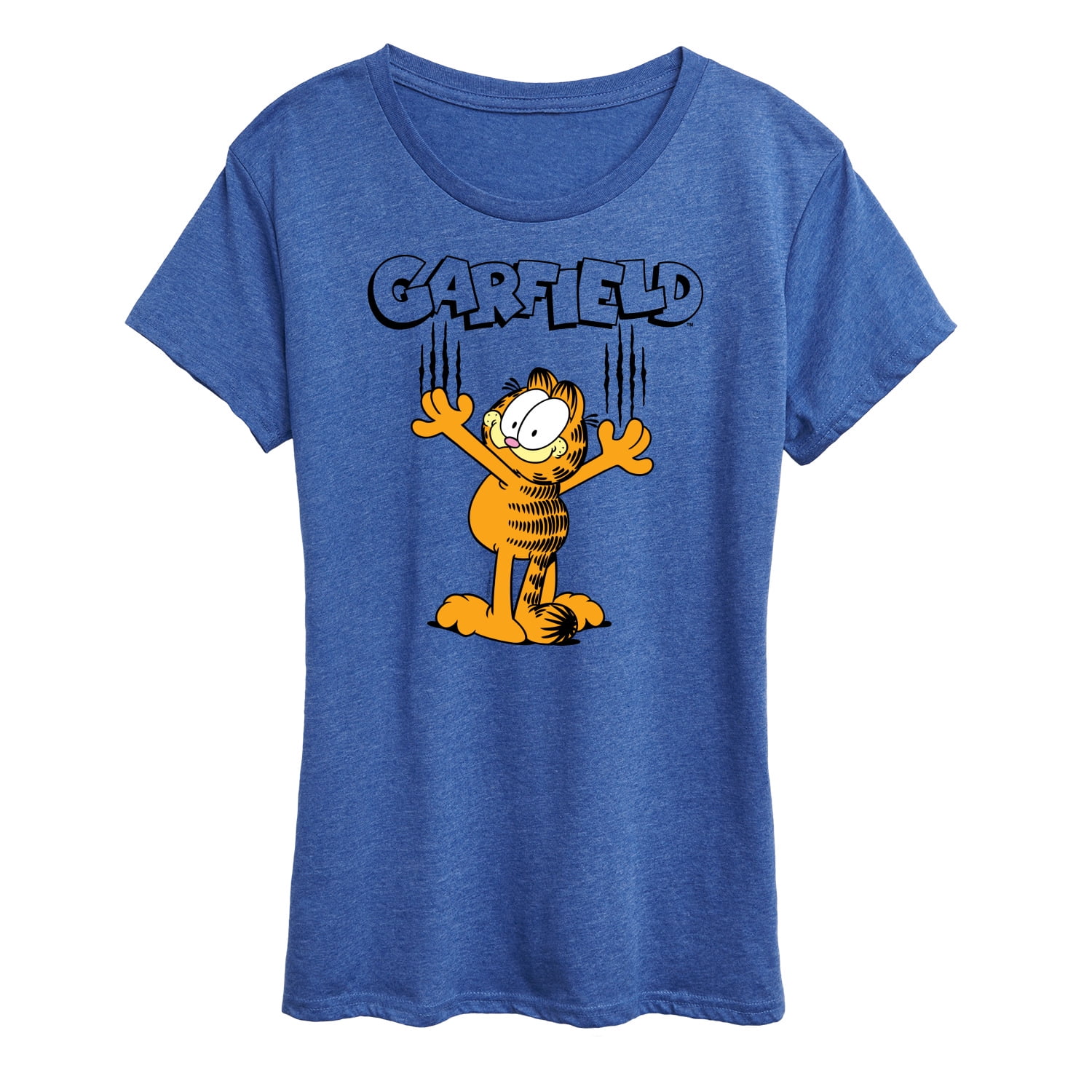 Garfield - Cat Scratches - Women's Short Sleeve Graphic T-Shirt ...