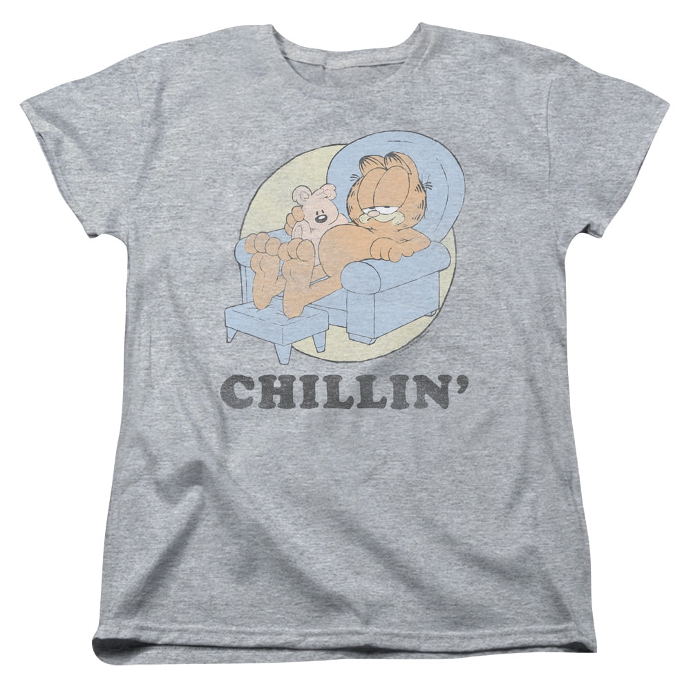 Garfield - Chillin - Women's Short Sleeve Shirt - Large - Walmart ...