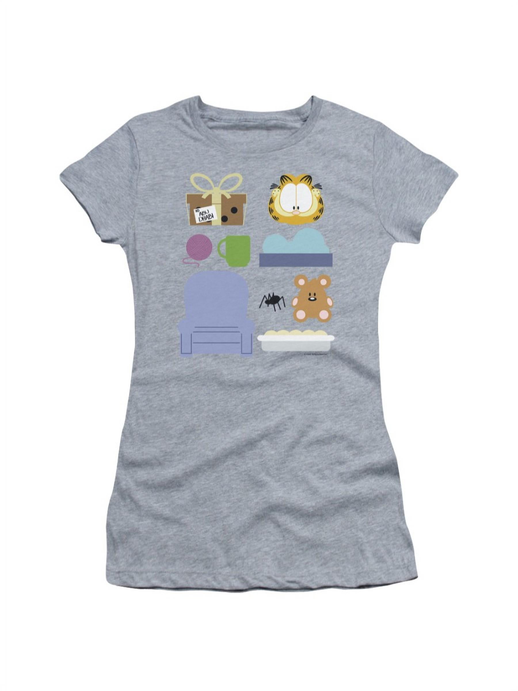 Garfield Classic Comic Cartoon Character Essentials Graphics Jrs Sheer ...