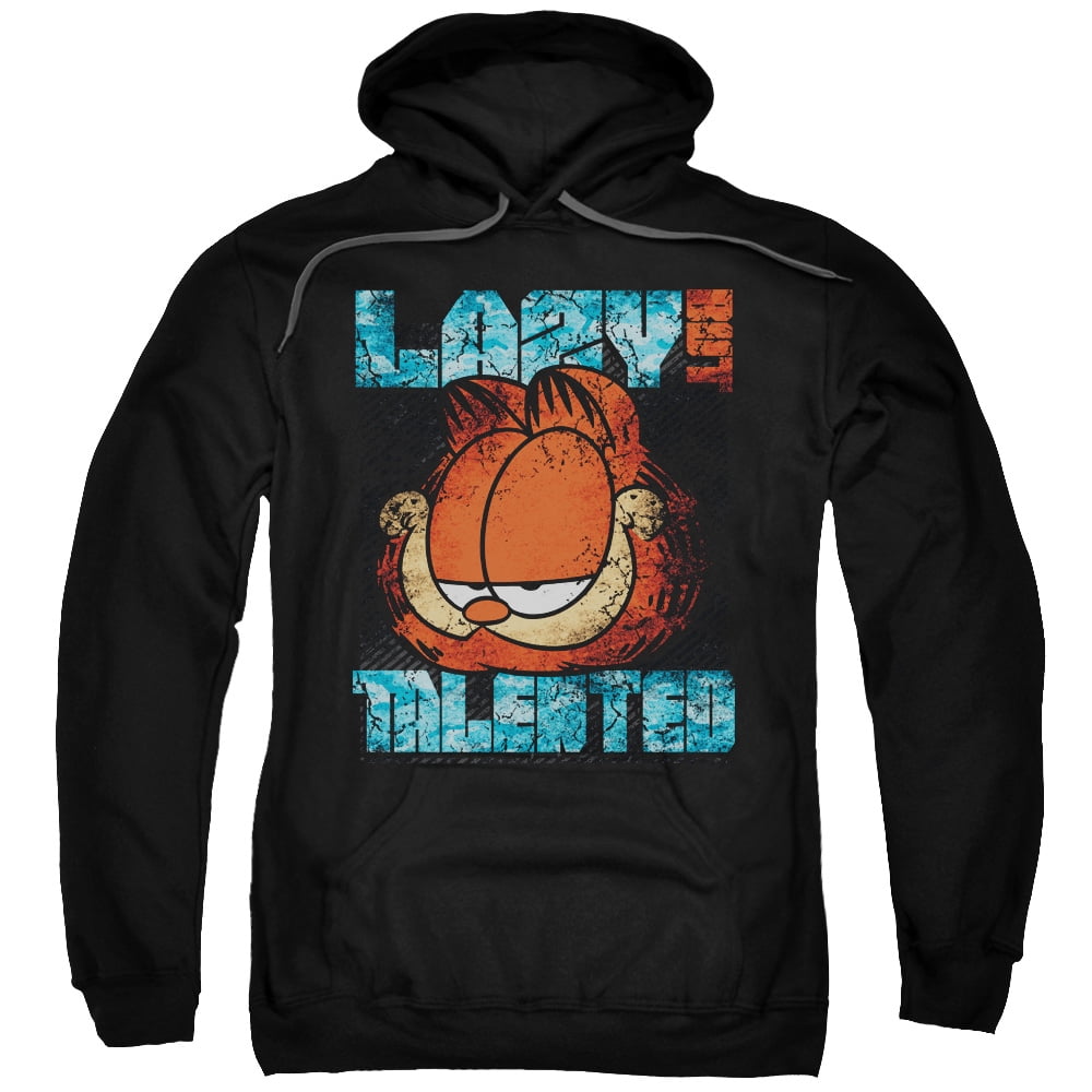 Garfield Classic Comic Cartoon Lazy But Talented Adult Pull-Over Hoodie ...