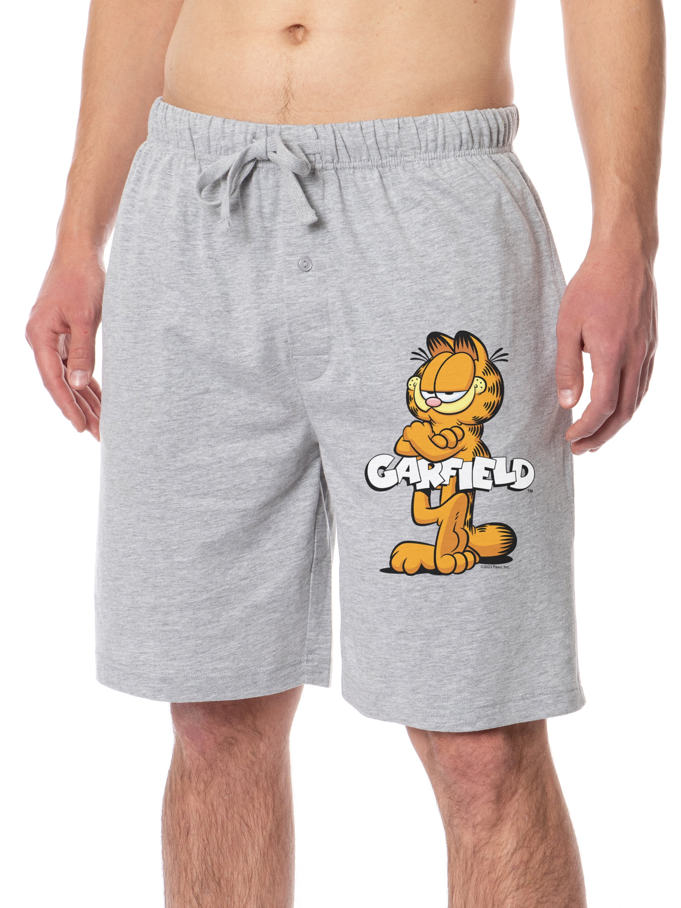 PJammy Garfield Comic Pajama Shorts, Soft Cotton Polyester Blend, Men's ...