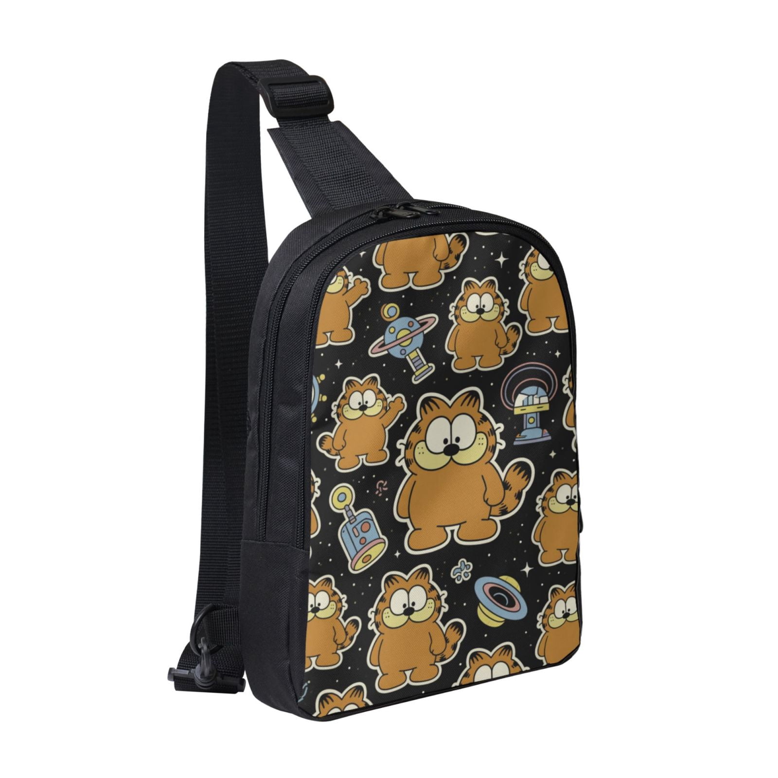 Garfield Crossbody Sling Bag With Dual Zipper Compartments, Hiking ...