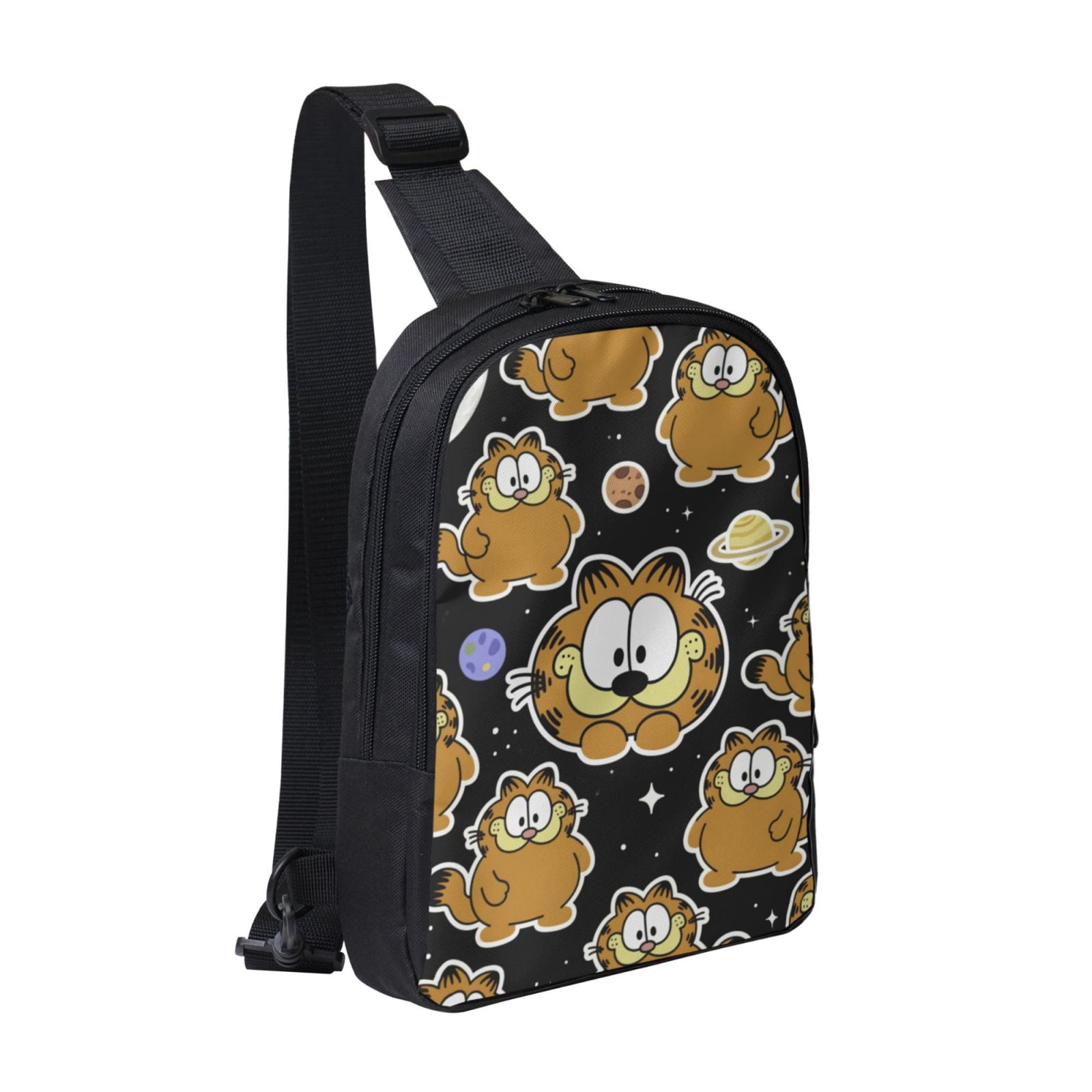 Garfield Crossbody Sling Bag With Dual Zipper Compartments, Hiking ...