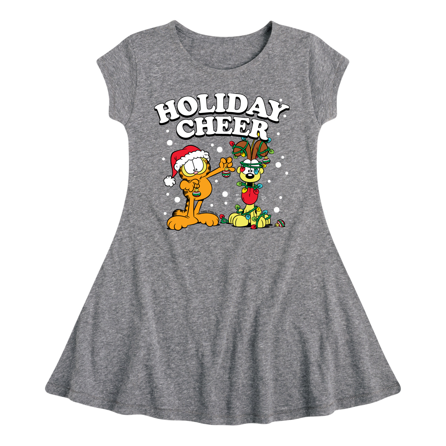 Garfield - Feliz Navi Dog - Toddler And Youth Girls Fit And Flare Dress - Walmart.com