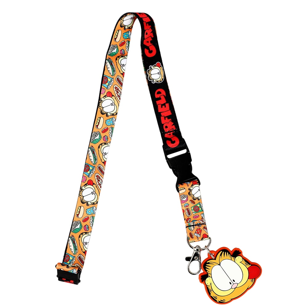 Garfield Food Lanyard with Rubber Charm - Walmart.com