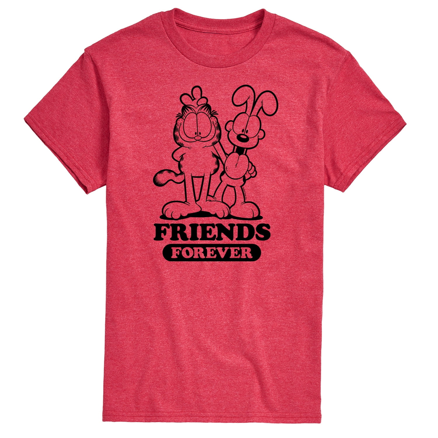 Garfield - Friends Forever Garfield and Odie - Men's Short Sleeve ...