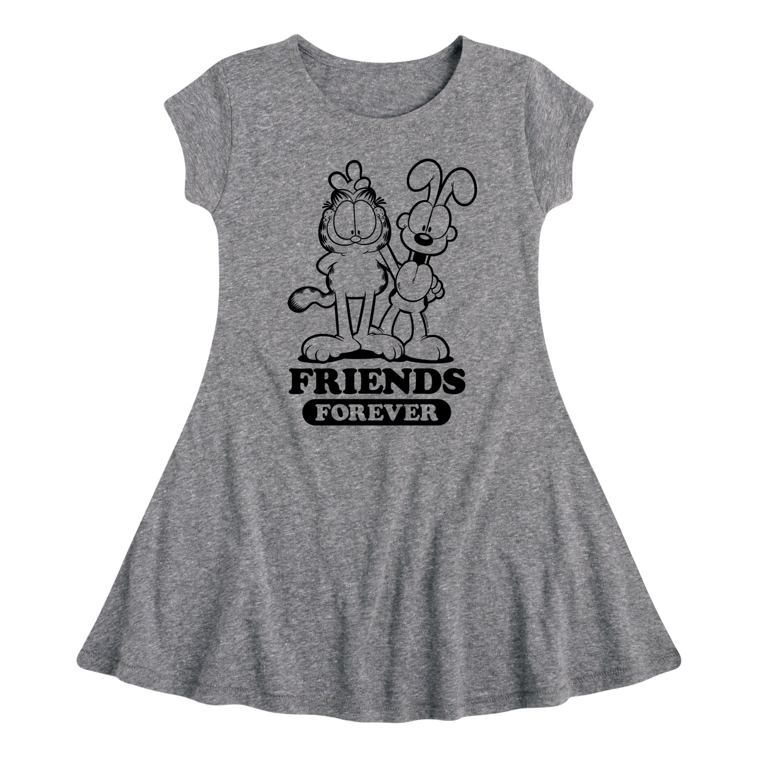Garfield - Friends Forever - Toddler & Youth Girls Fit & Flare Dress ...