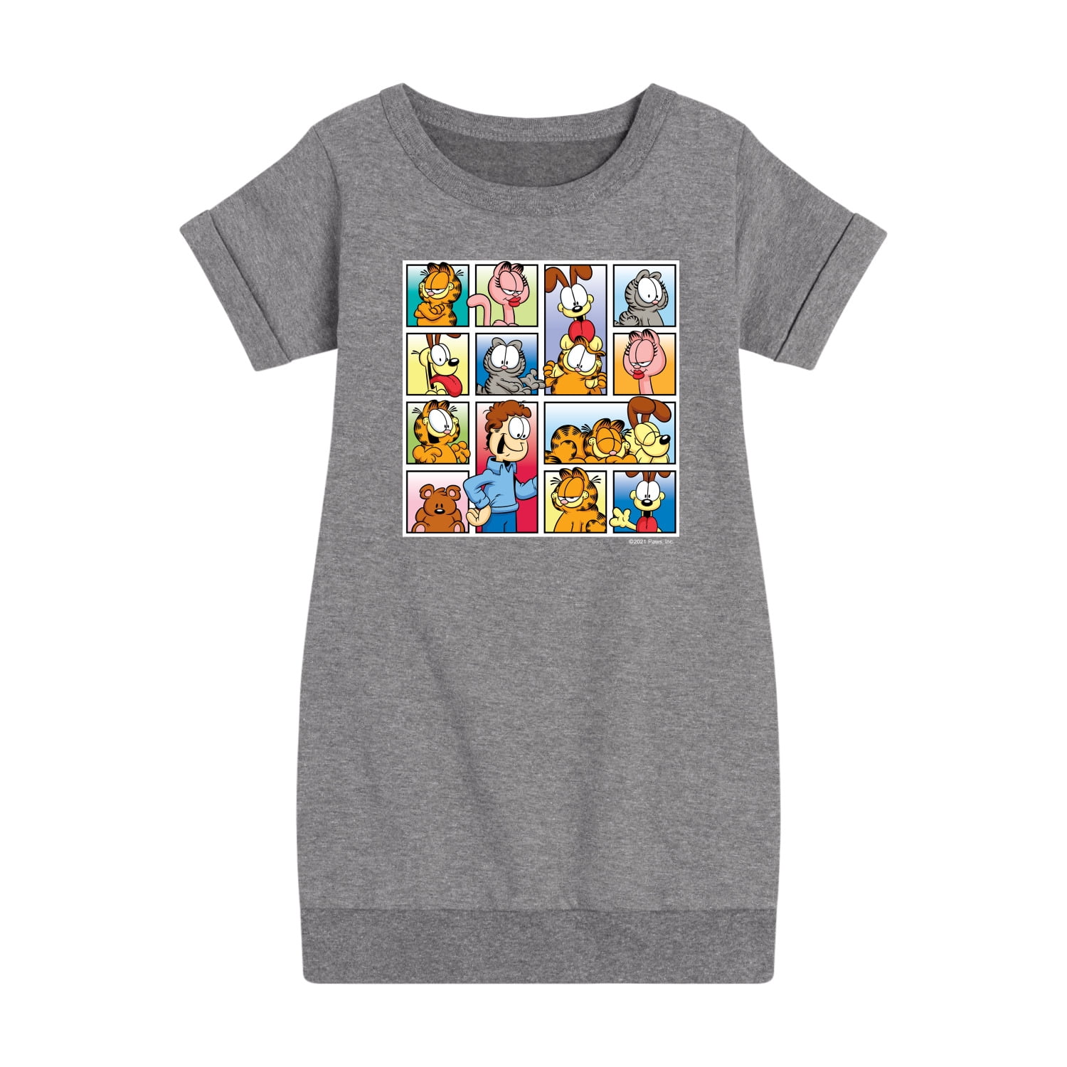 Garfield - Friends - Toddler And Youth Girls Fleece Dress - Walmart.com