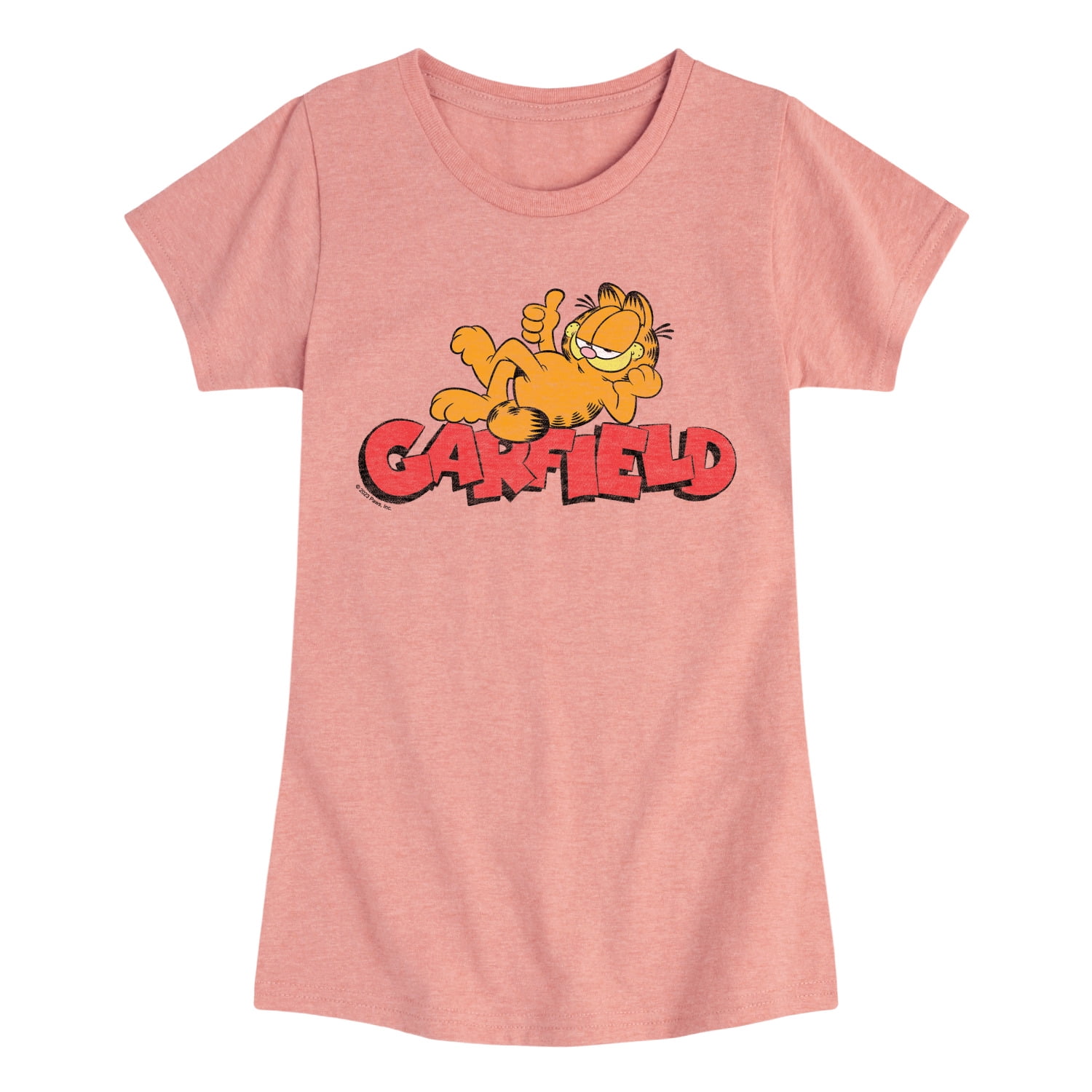 Garfield - Garf Laying - Toddler & Youth Girls Short Sleeve Graphic T ...