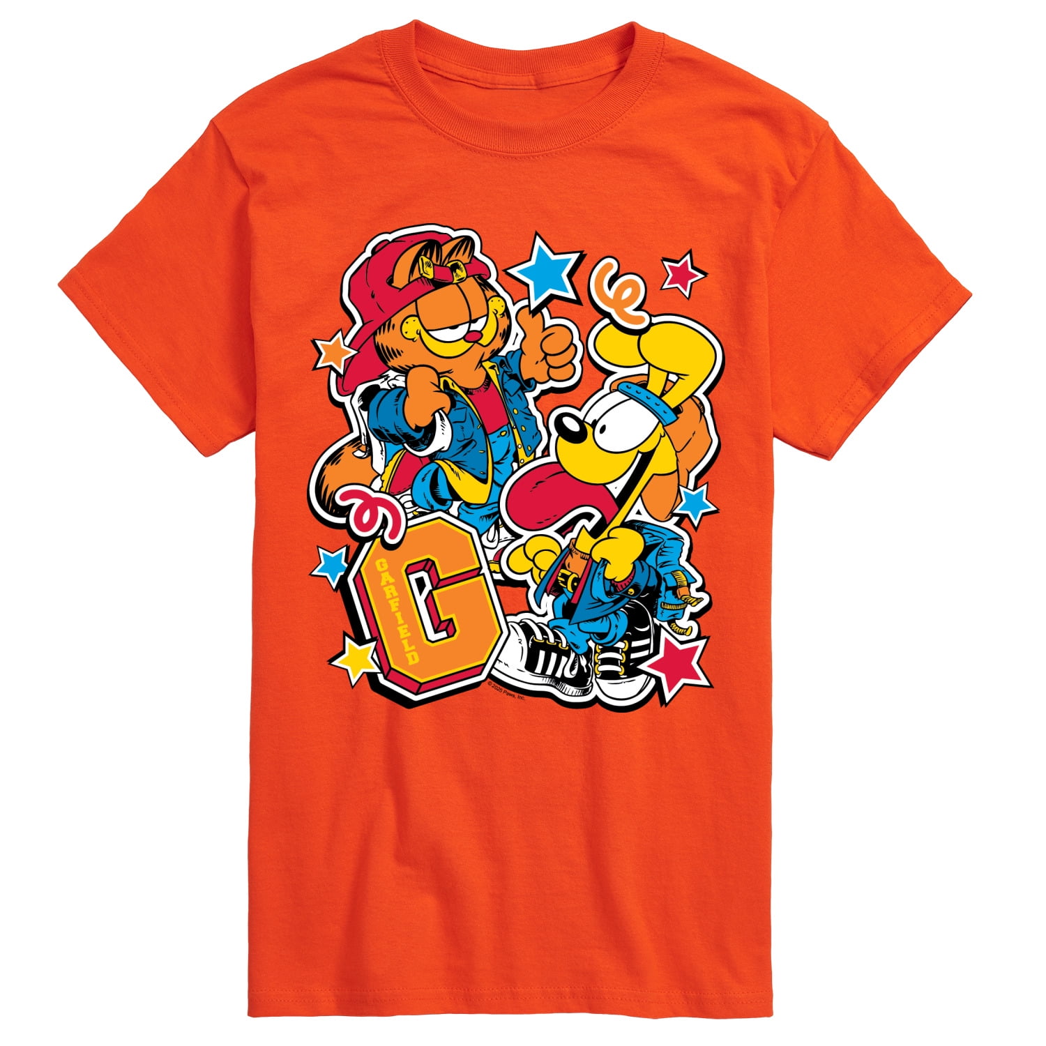 Garfield - Garf Odie Stickers - Men's Short Sleeve Graphic T-Shirt ...