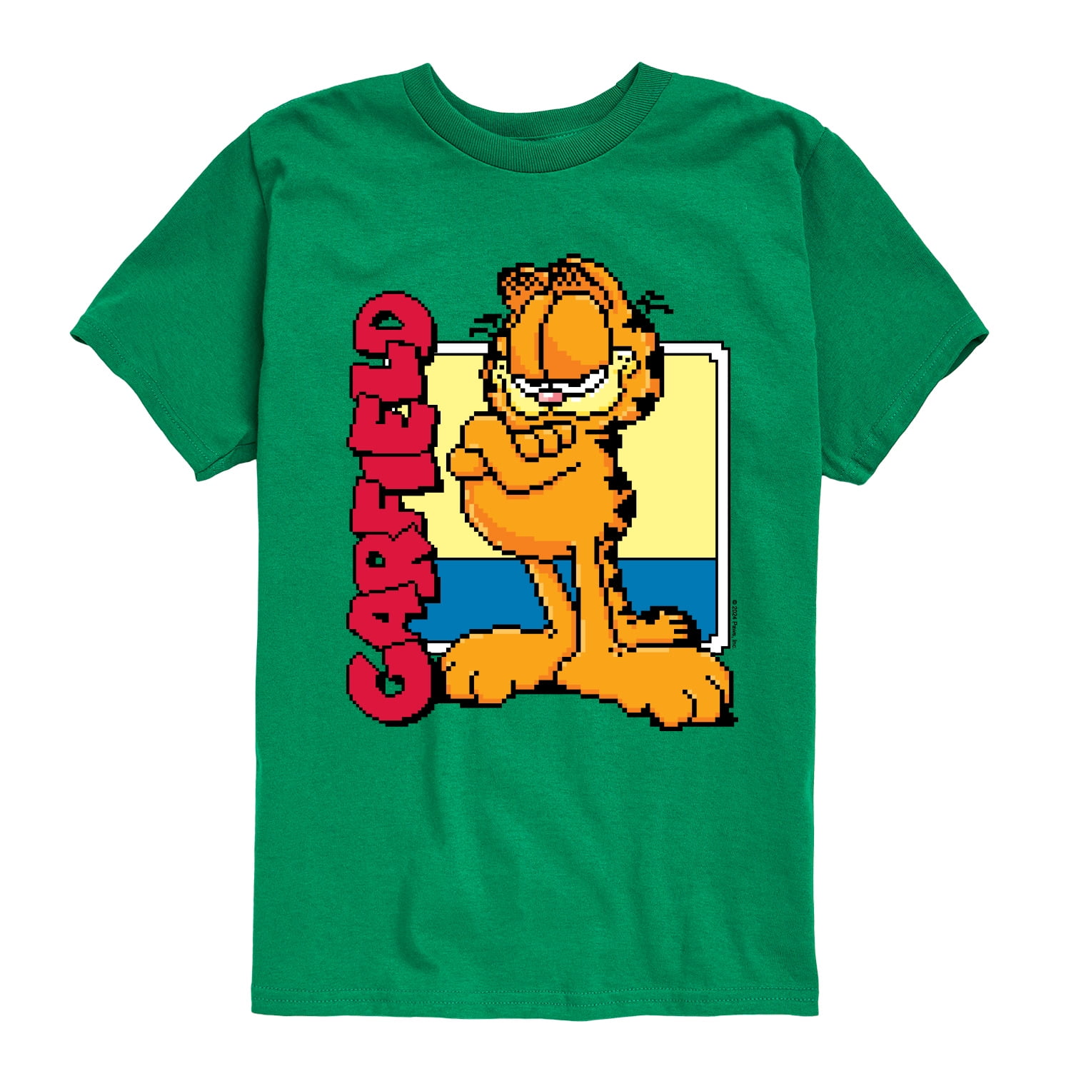 Garfield - Garf Pixel Square - Toddler & Youth Short Sleeve Graphic T ...