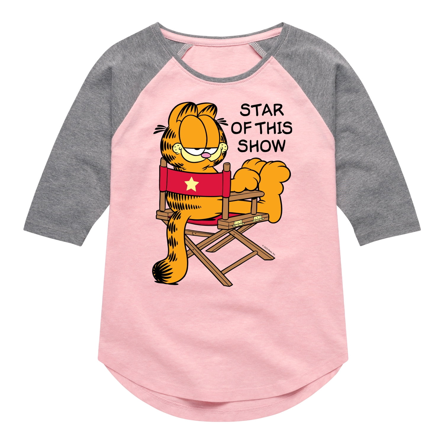 Garfield - Garf Star Of This Show - Toddler & Youth Girls Raglan ...