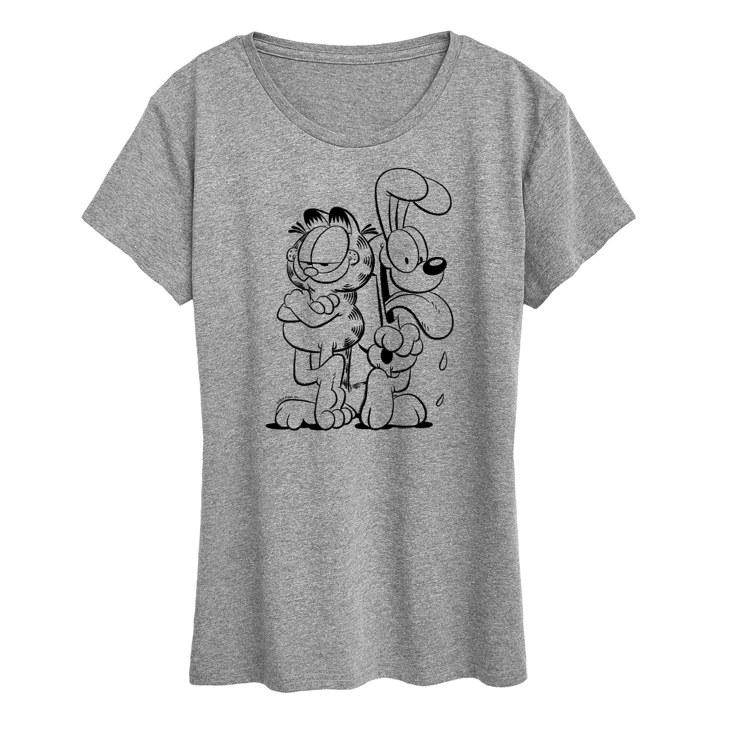 Garfield - Garfield And Odie - Women's Short Sleeve Graphic T-Shirt ...
