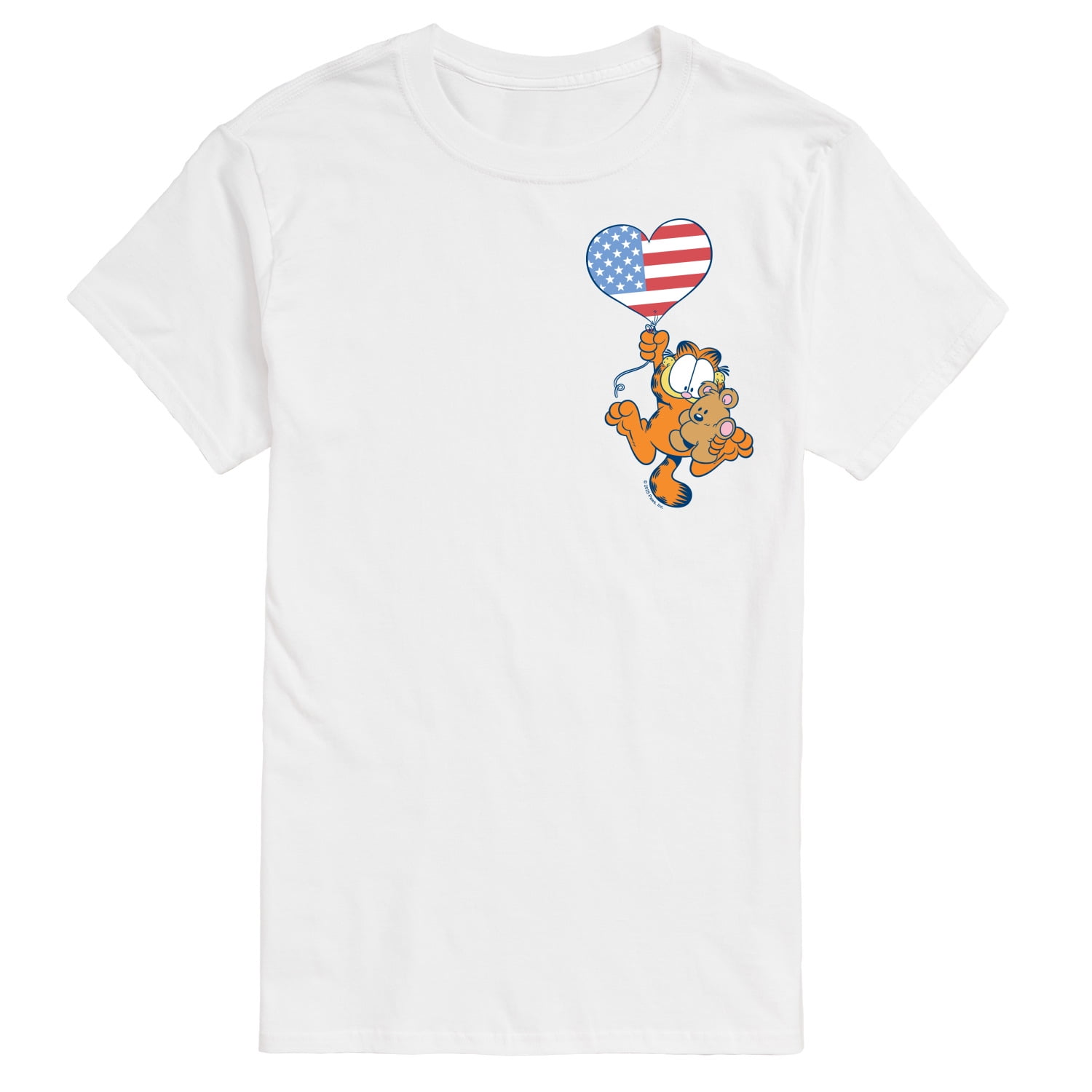 Garfield - Garfield Flag - Men's Short Sleeve Graphic T-Shirt - Walmart.com