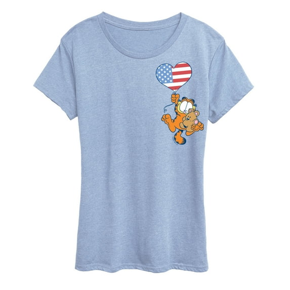 Garfield - Garfield Flag - Women's Short Sleeve Graphic T-Shirt ...