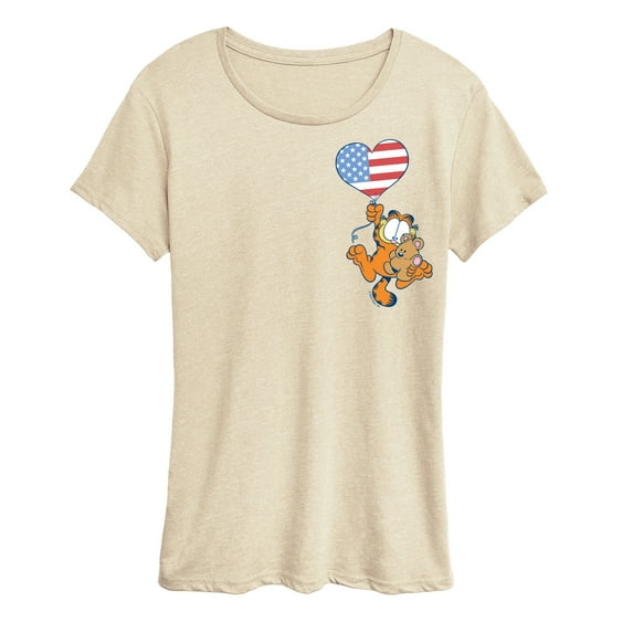 Garfield - Garfield Flag - Women's Short Sleeve Graphic T-Shirt ...