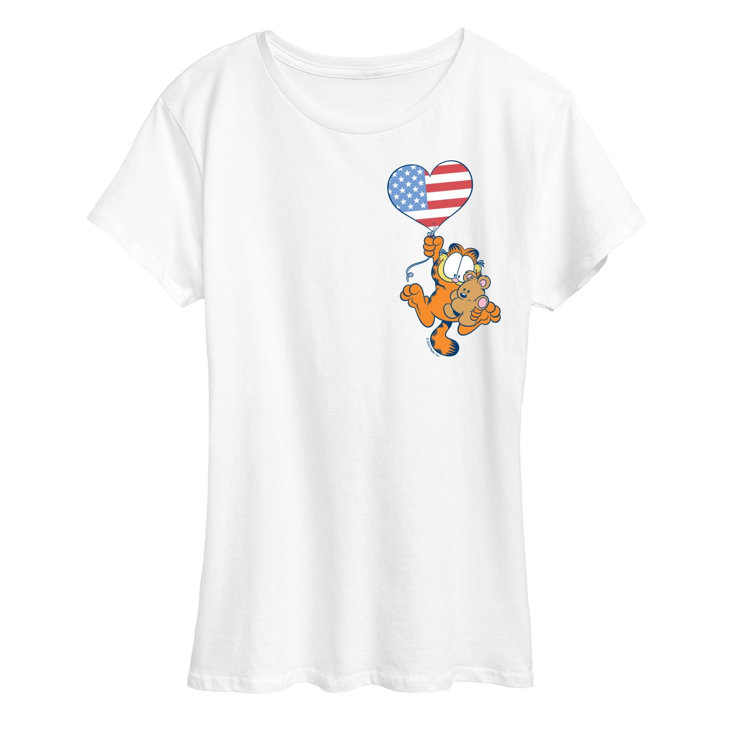 Garfield - Garfield Flag - Women's Short Sleeve Graphic T-Shirt ...