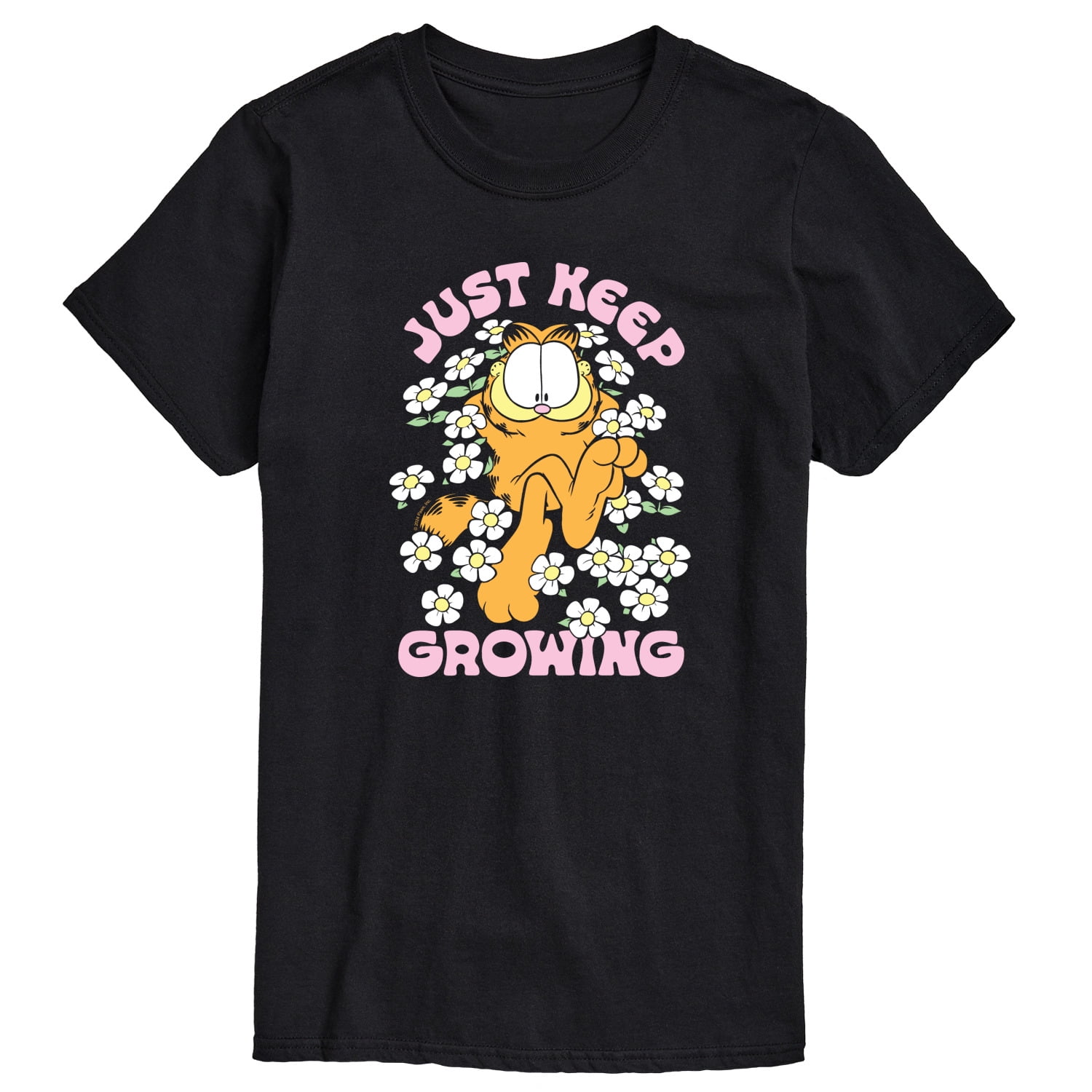 Garfield - Garfield Flowers Keep Growing - Men's Short Sleeve Graphic T ...