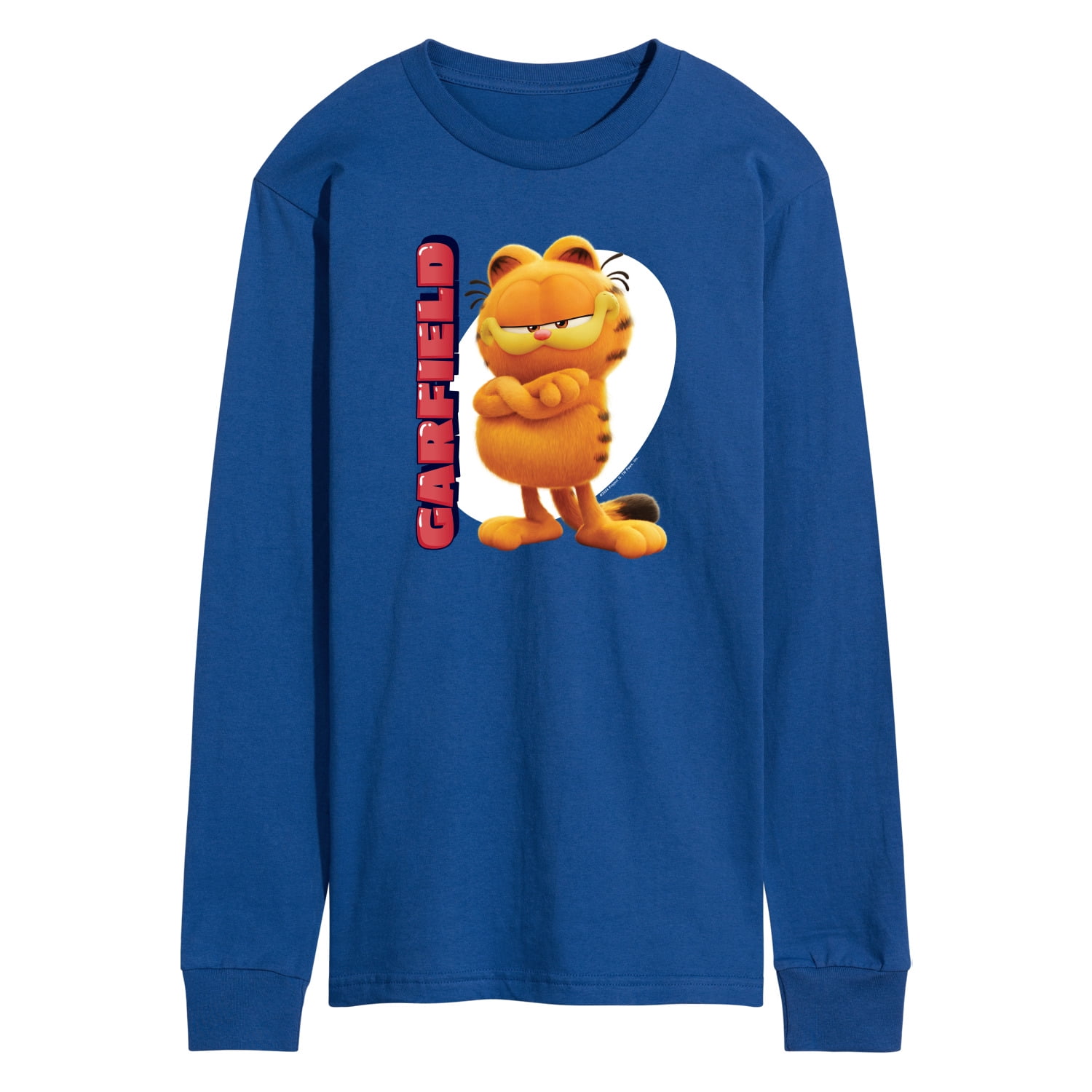 Garfield - Garfield Movie Vertical - Adult Long Sleeve Tee - Walmart.com