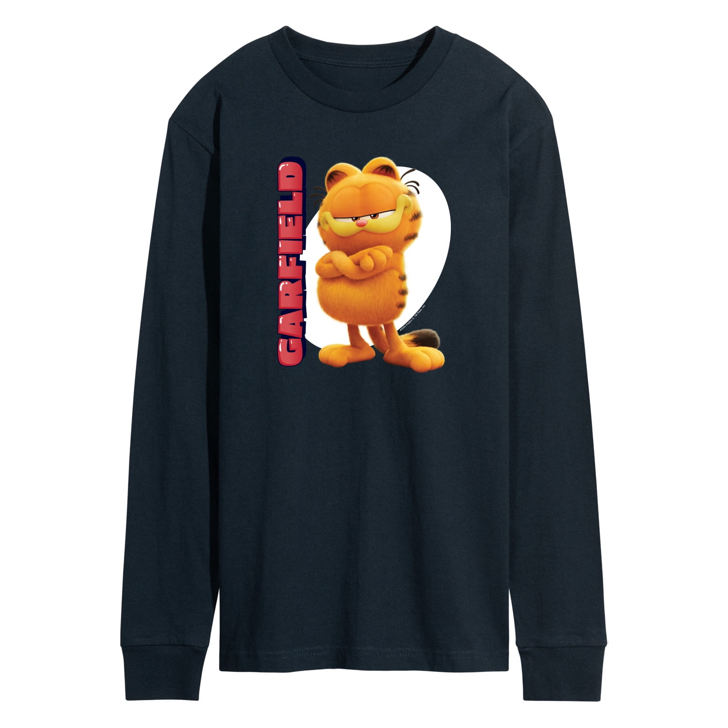 Garfield - Garfield Movie Vertical - Adult Long Sleeve Tee - Walmart.com