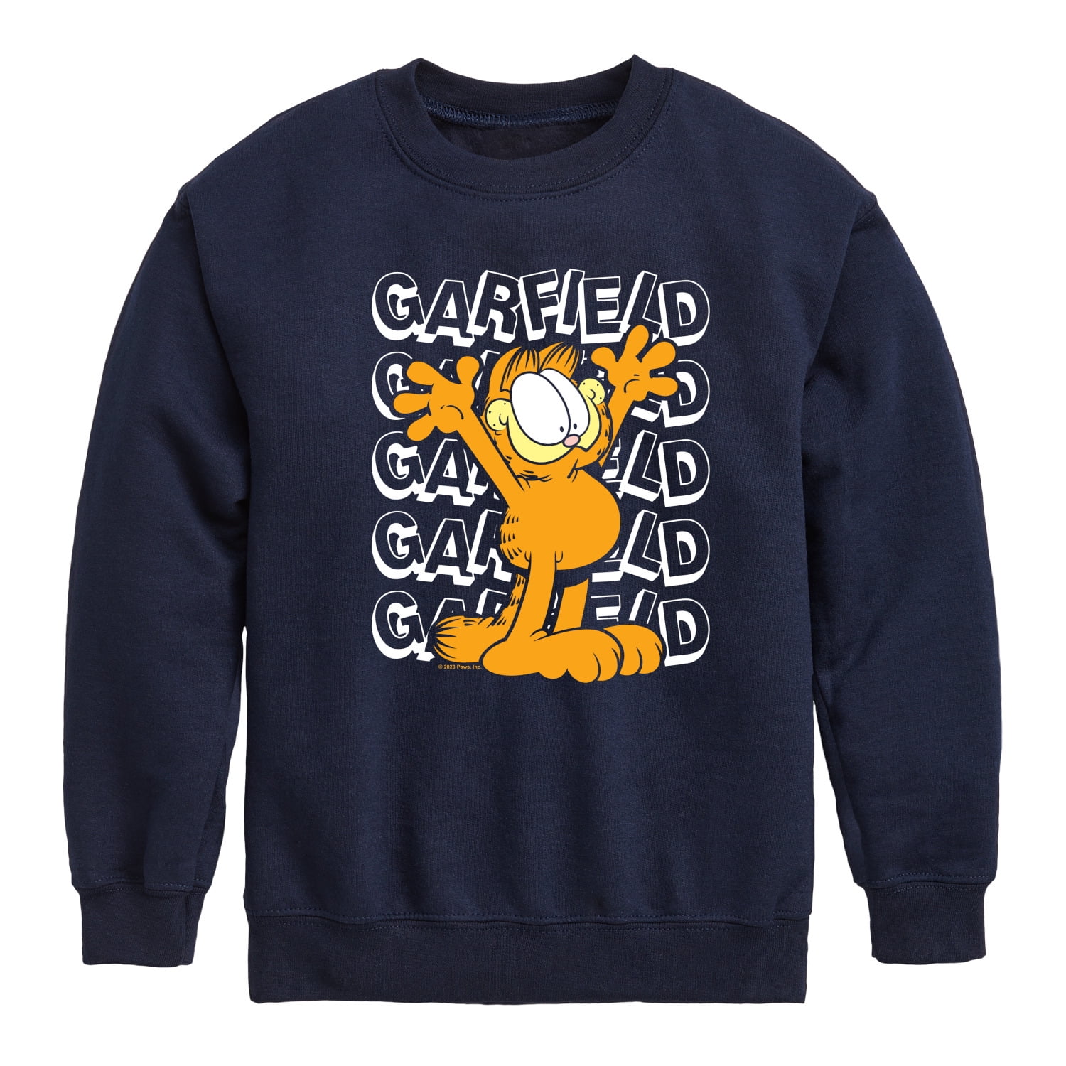 Garfield - Garfield Repeated - Toddler & Youth Crewneck Fleece ...