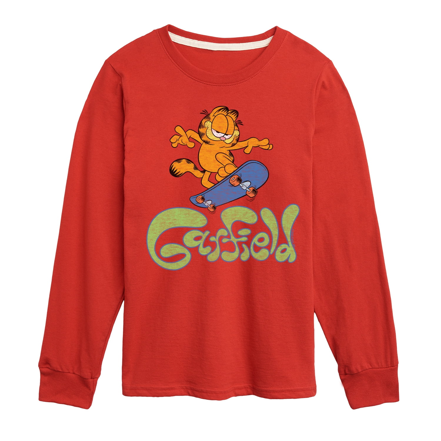 Garfield - Garfield Skater Logo - Toddler & Youth Long Sleeve Graphic T ...