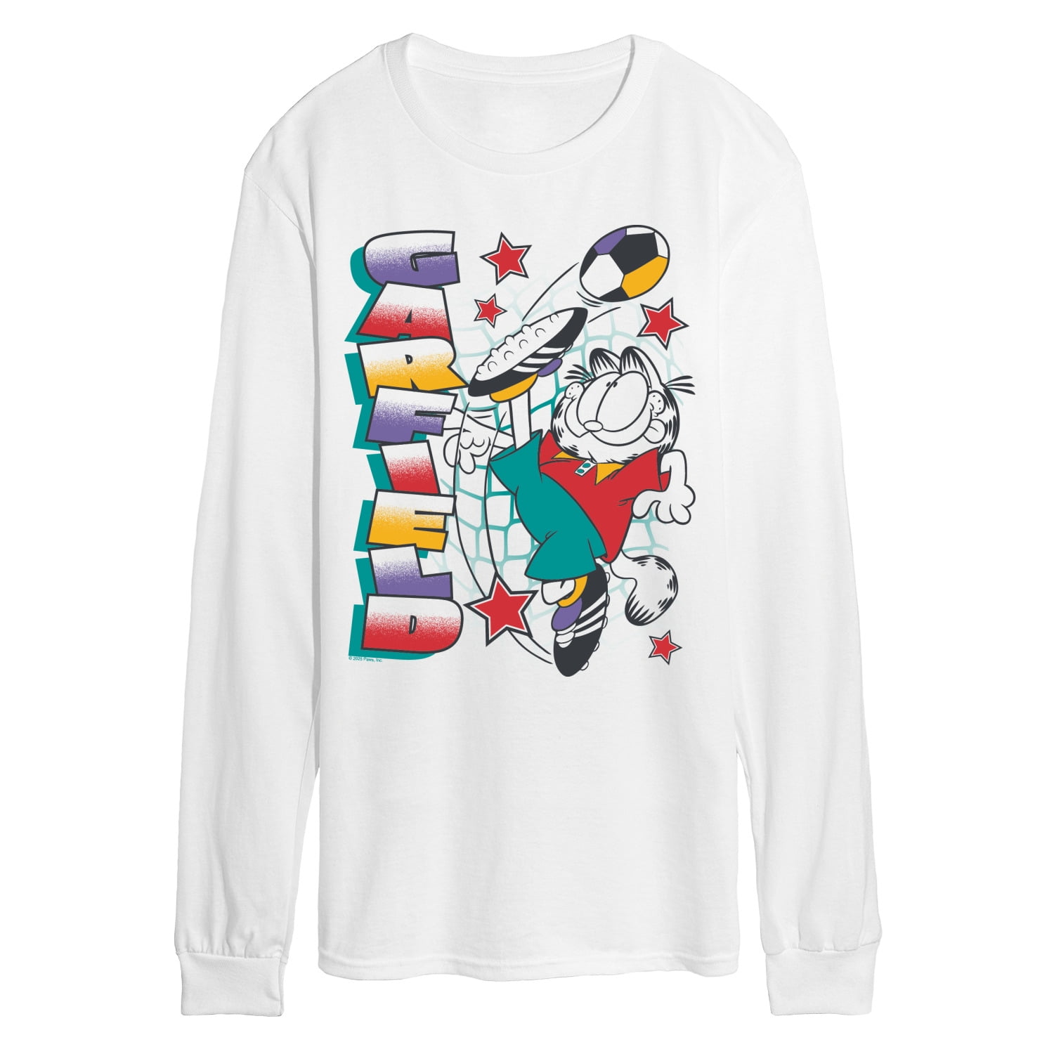 Garfield - Garfield Soccer - Men's Long Sleeve Graphic T-Shirt ...