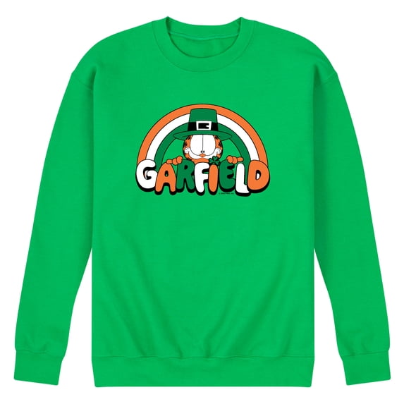 Garfield - Garfield St Paddys - Men's Crew Fleece Sweatshirt - Walmart.com