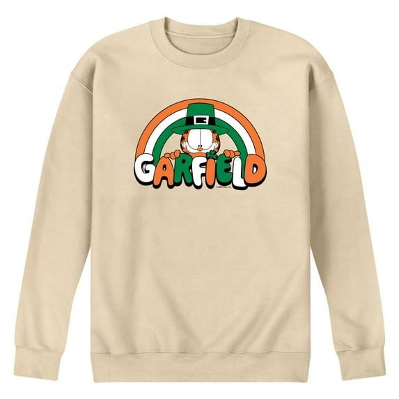 Garfield - Garfield St Paddys - Men's Crew Fleece Sweatshirt - Walmart.com