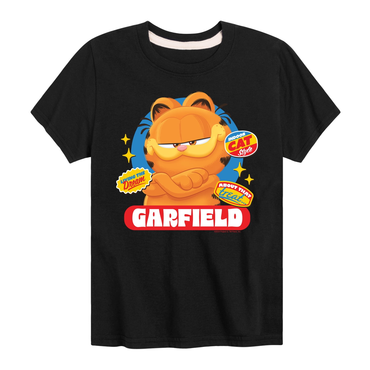 Garfield - Garfield Stickers - Toddler & Youth Short Sleeve Graphic T ...