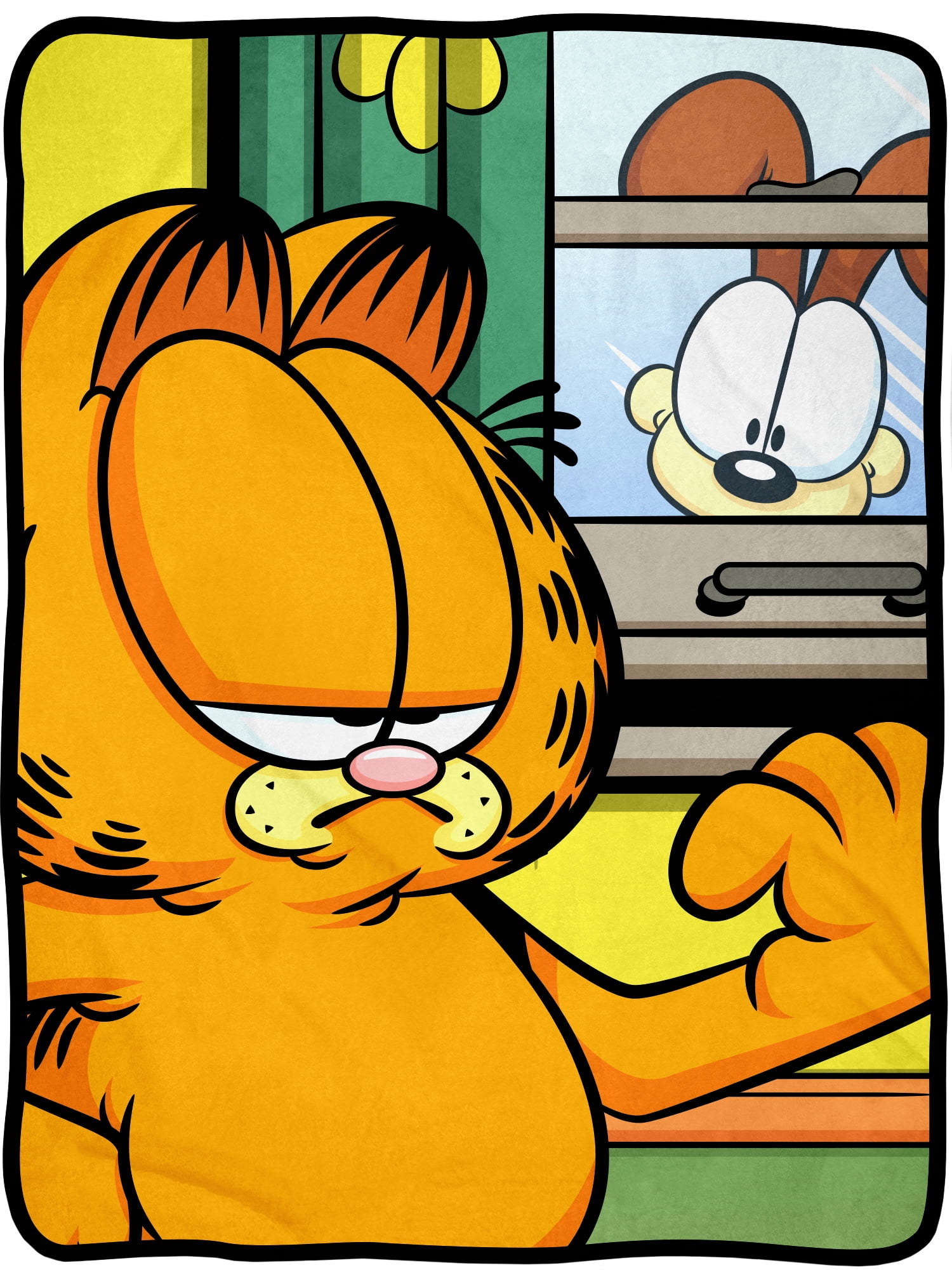 Garfield - Garfield and Odie Fuzzy Soft Fleece Throw Blanket For Bed ...