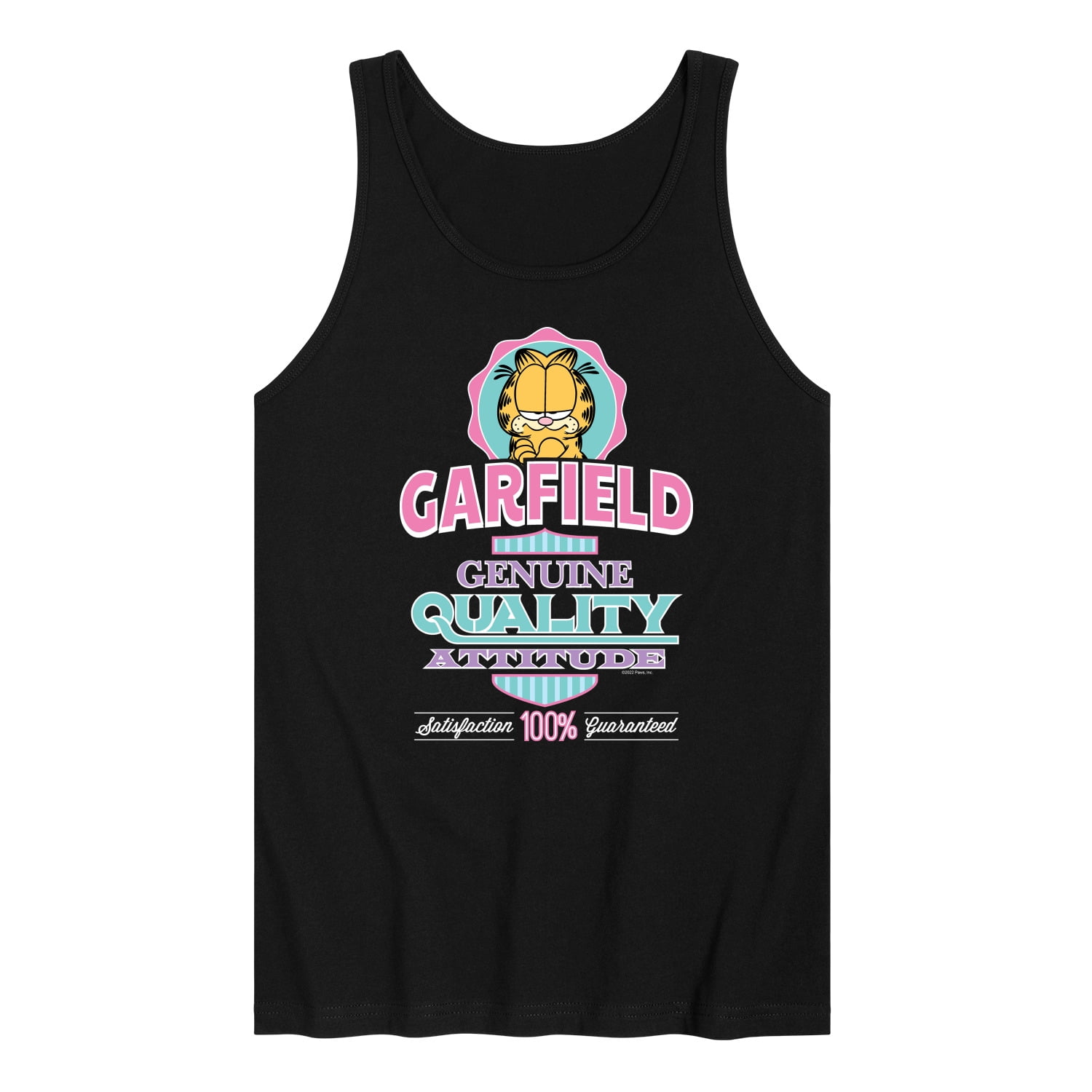 Garfield - Genuine Attitude - Men's Jersey Tank Top - Walmart Business ...